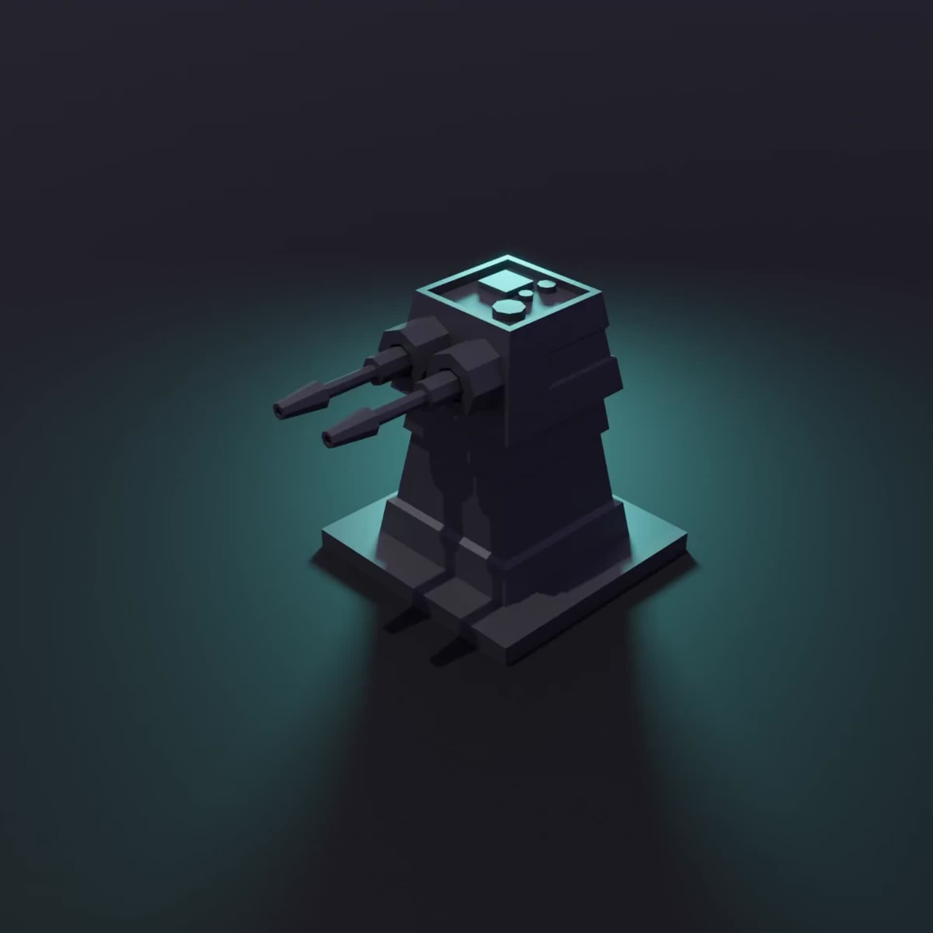 ArtStation - Laser turret