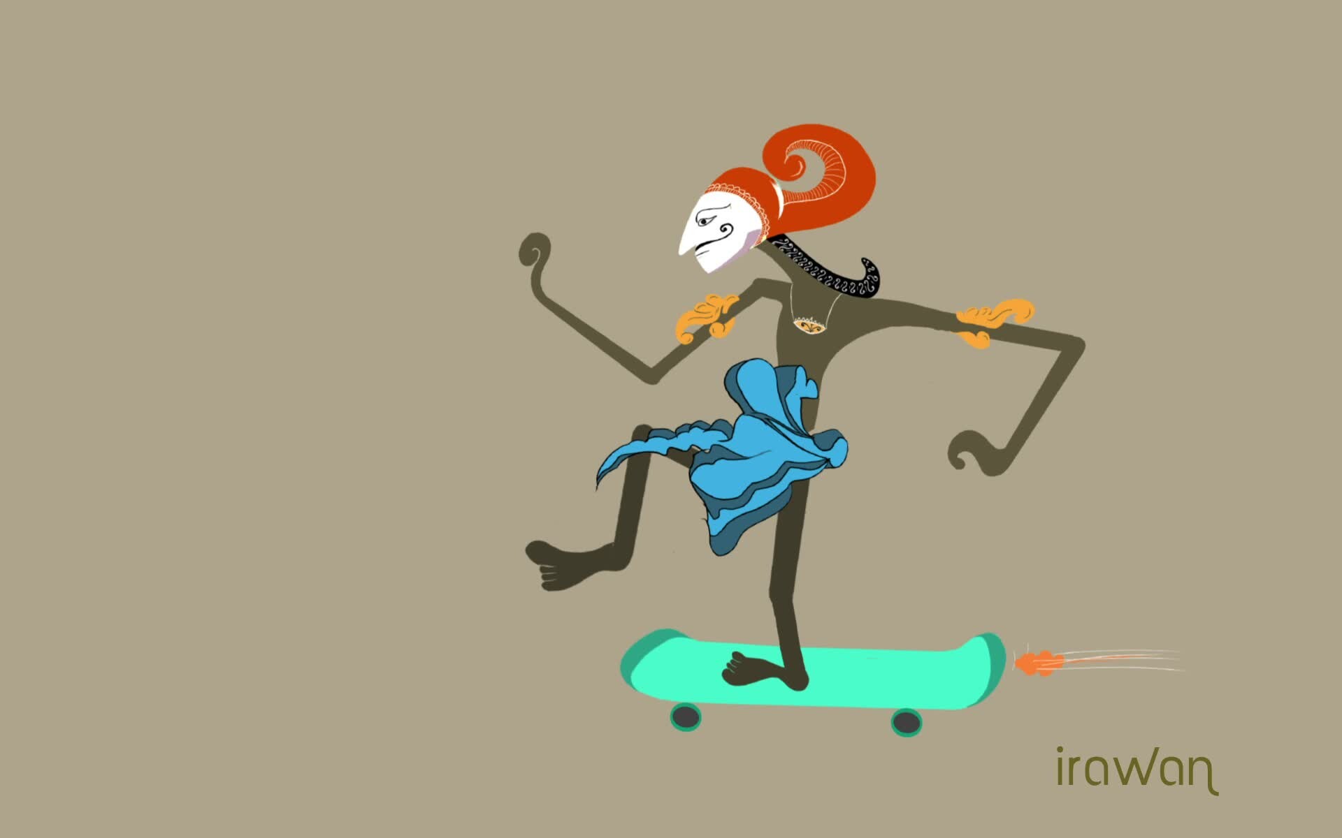 ArtStation - Wayang Irawan skating
