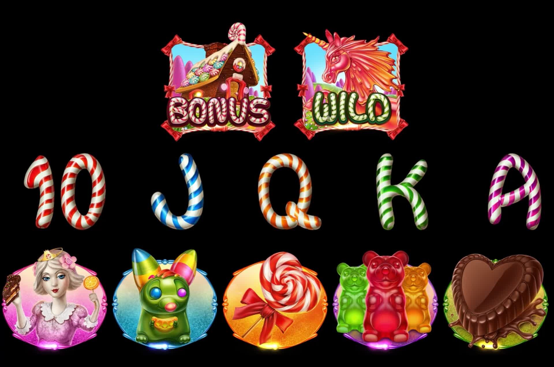 ArtStation - Set of Slot symbol animation for the Sweet themed slot game