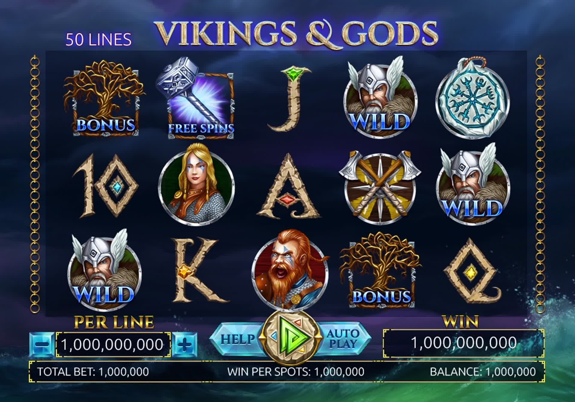 ArtStation - Spin Animation with multiplier for the Vikings slot game