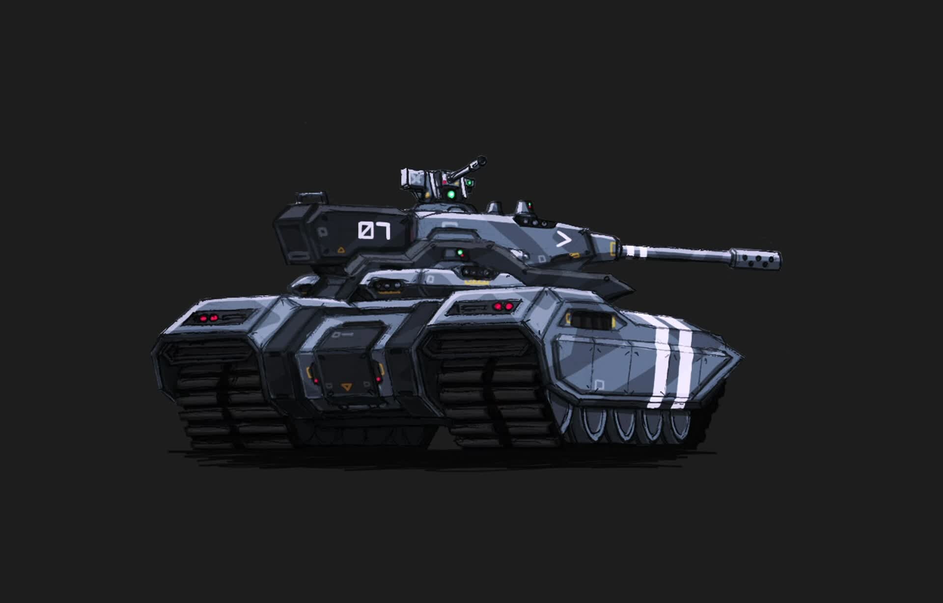 ArtStation - Anime tank firing sequence