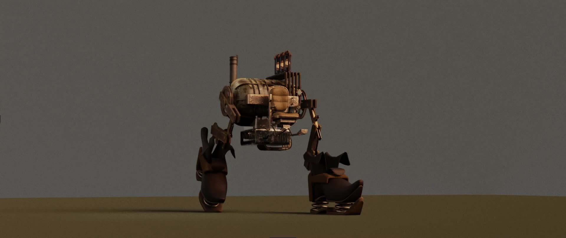 ArtStation - Walking cycle of my concept machine for the Endless Engines Challenge.