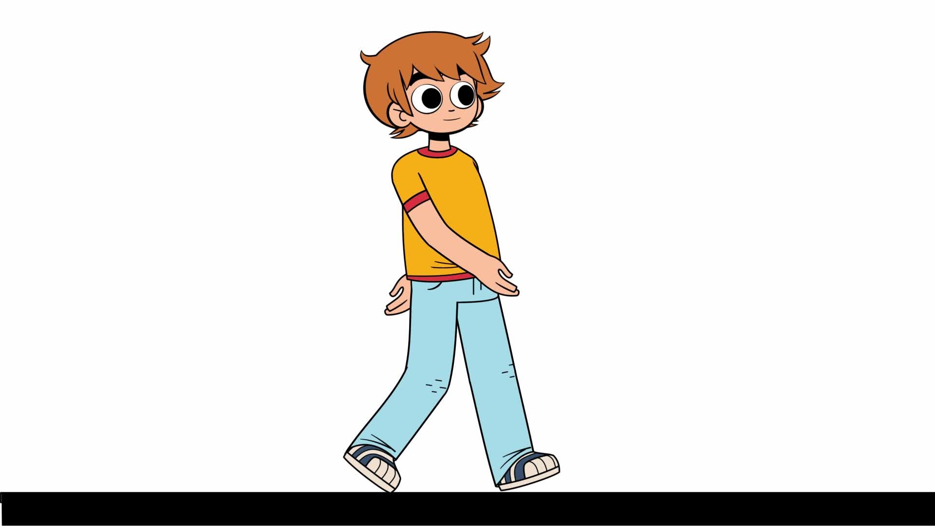 ArtStation - 2D animation walk cycle, running cycle and jumping