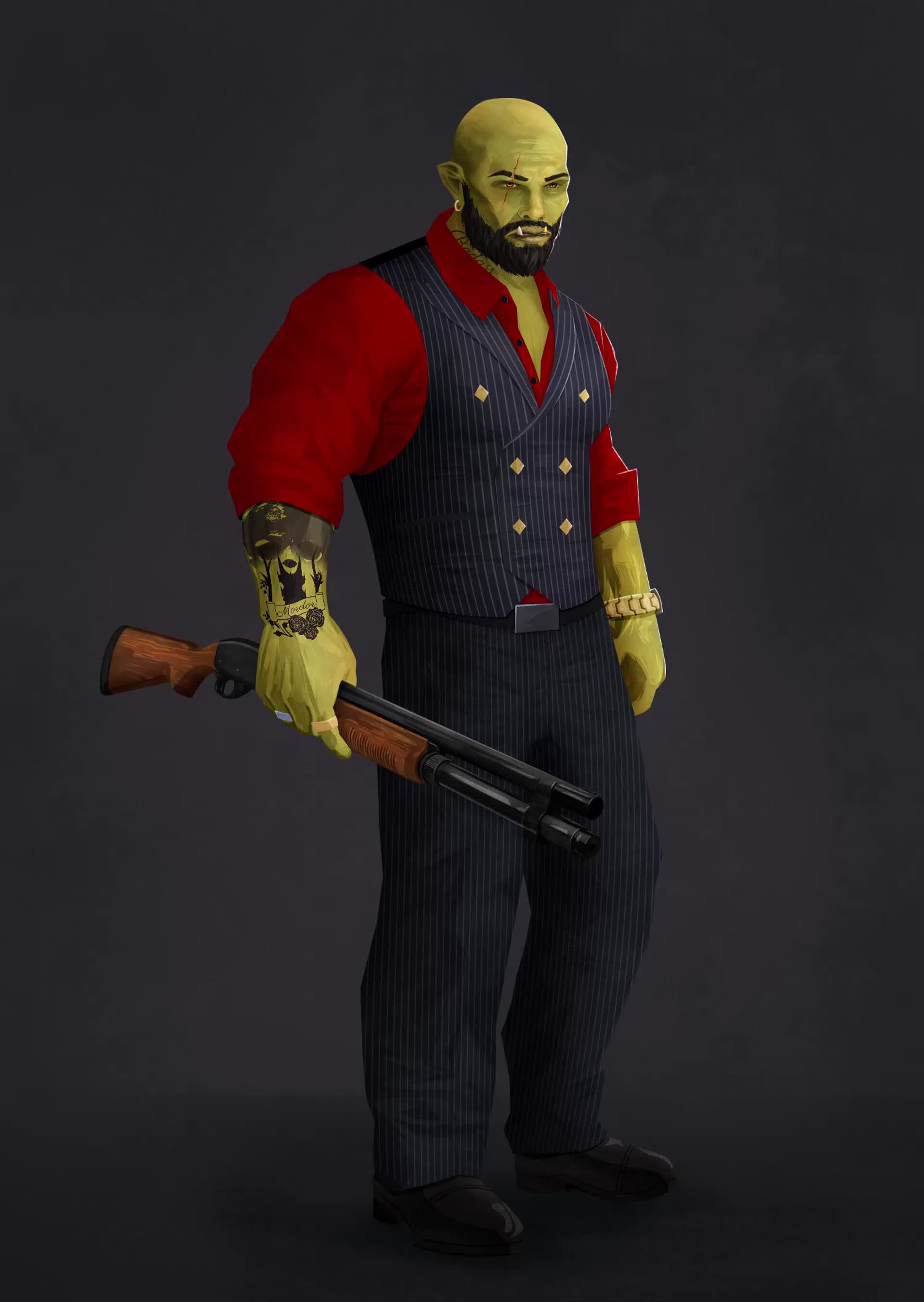 ArtStation - Orc Gangster