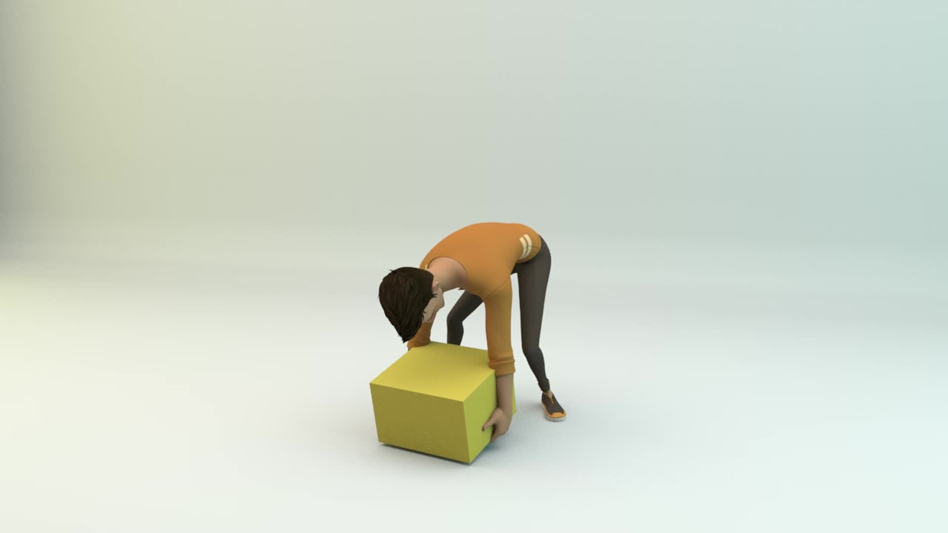 ArtStation - Weight lifting animation