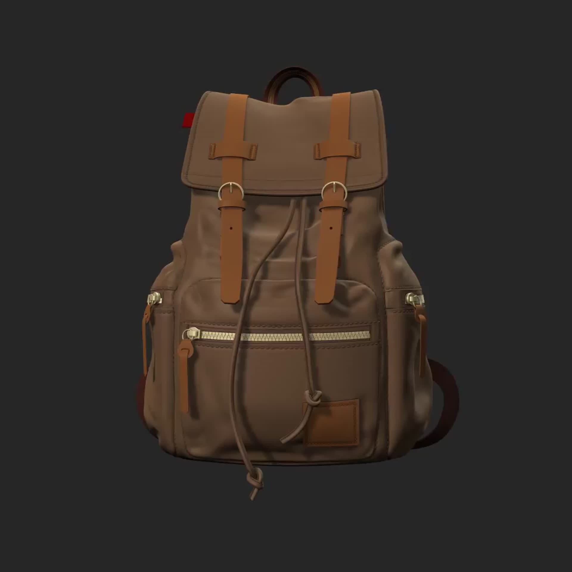 ArtStation - Backpack sculpt