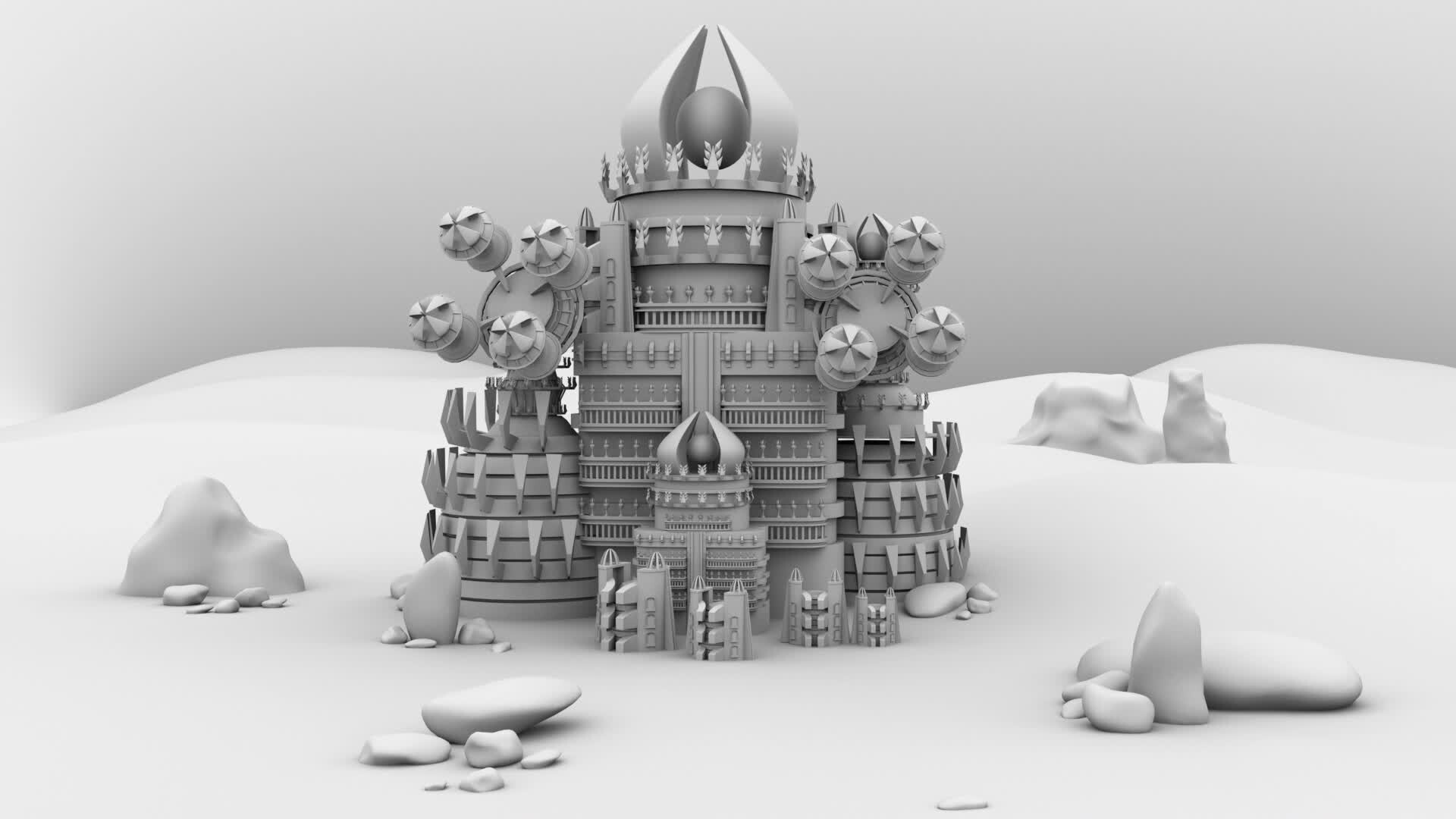 ArtStation - Desert Castle (Work in progress)