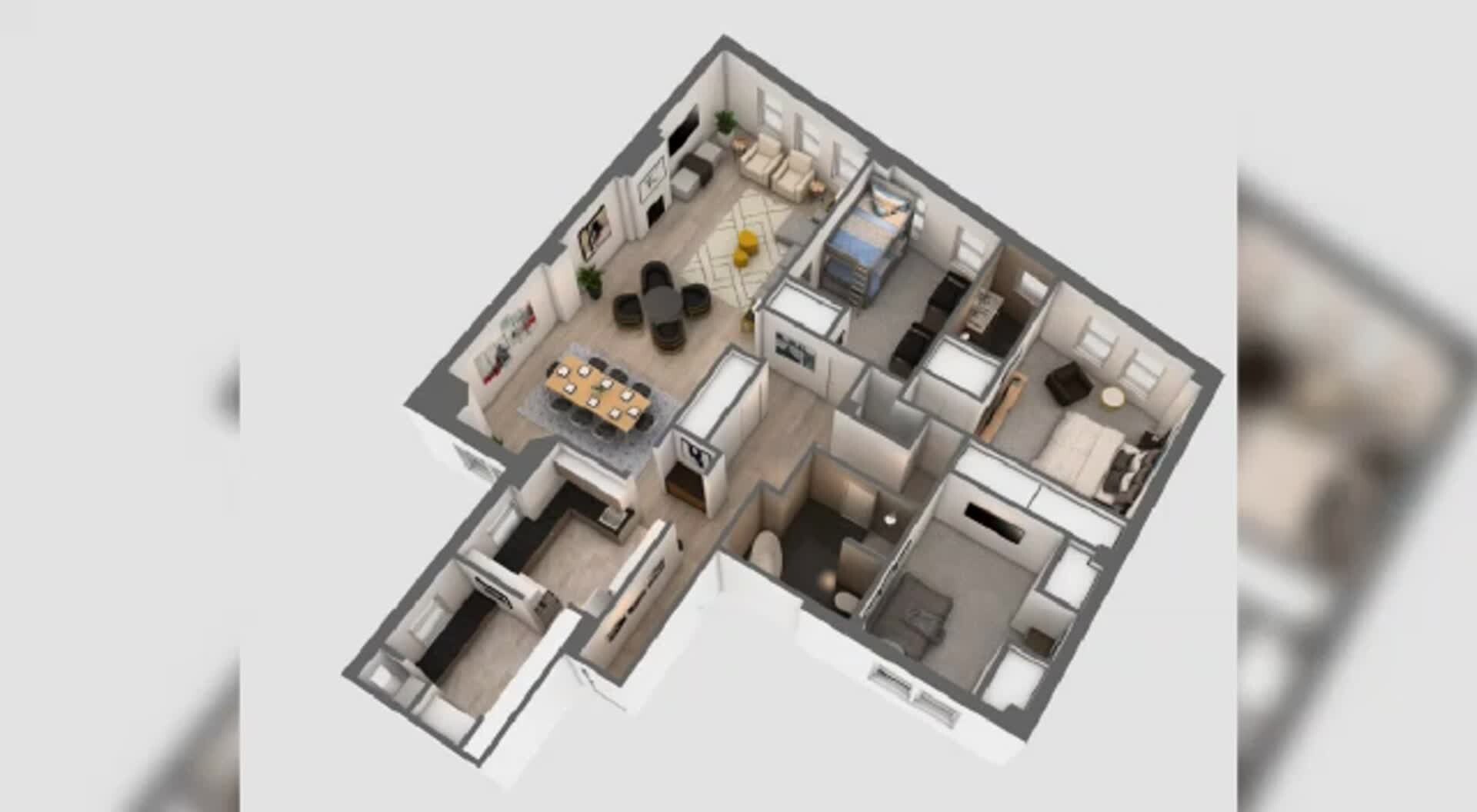 ArtStation - 3d Floor Plan, Interior Design