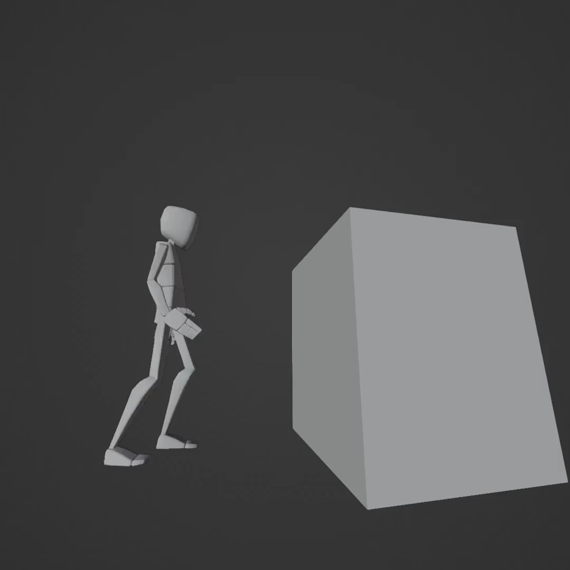 ArtStation - Goofy push animation