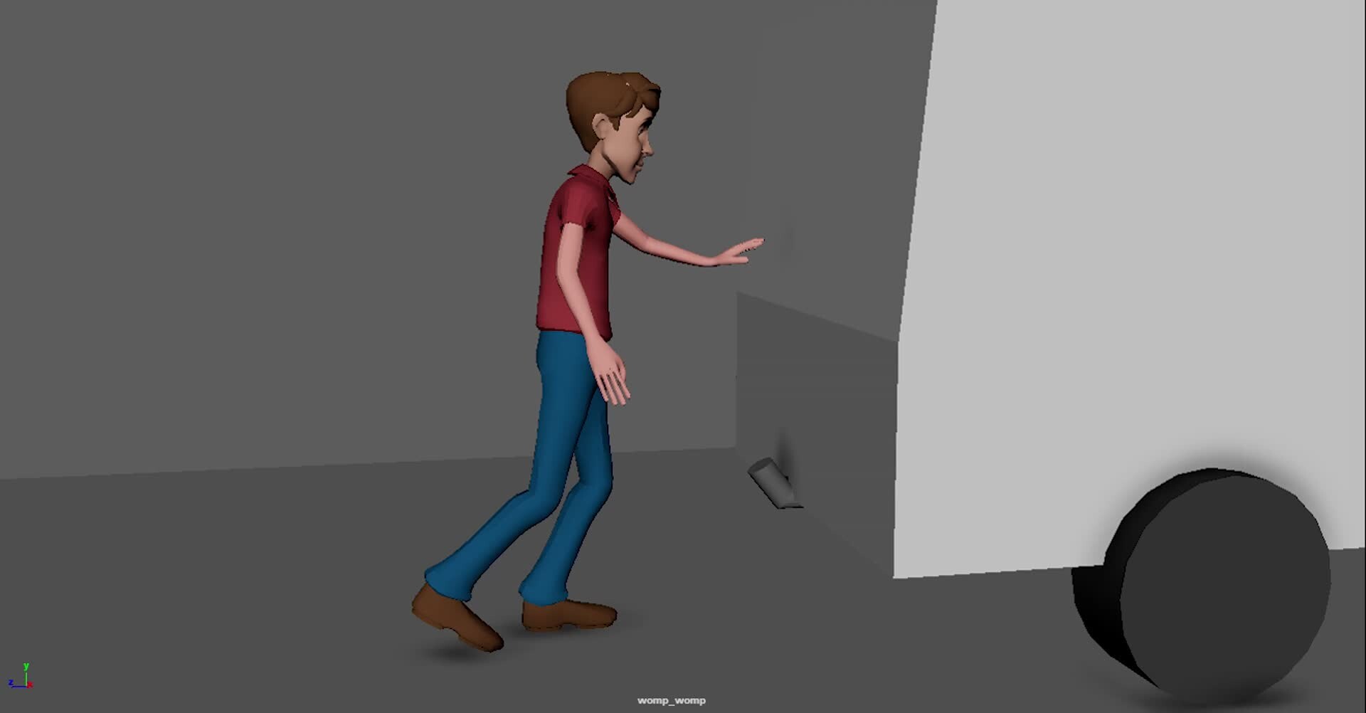 ArtStation - Pantomime Practice #2 - Push Animation