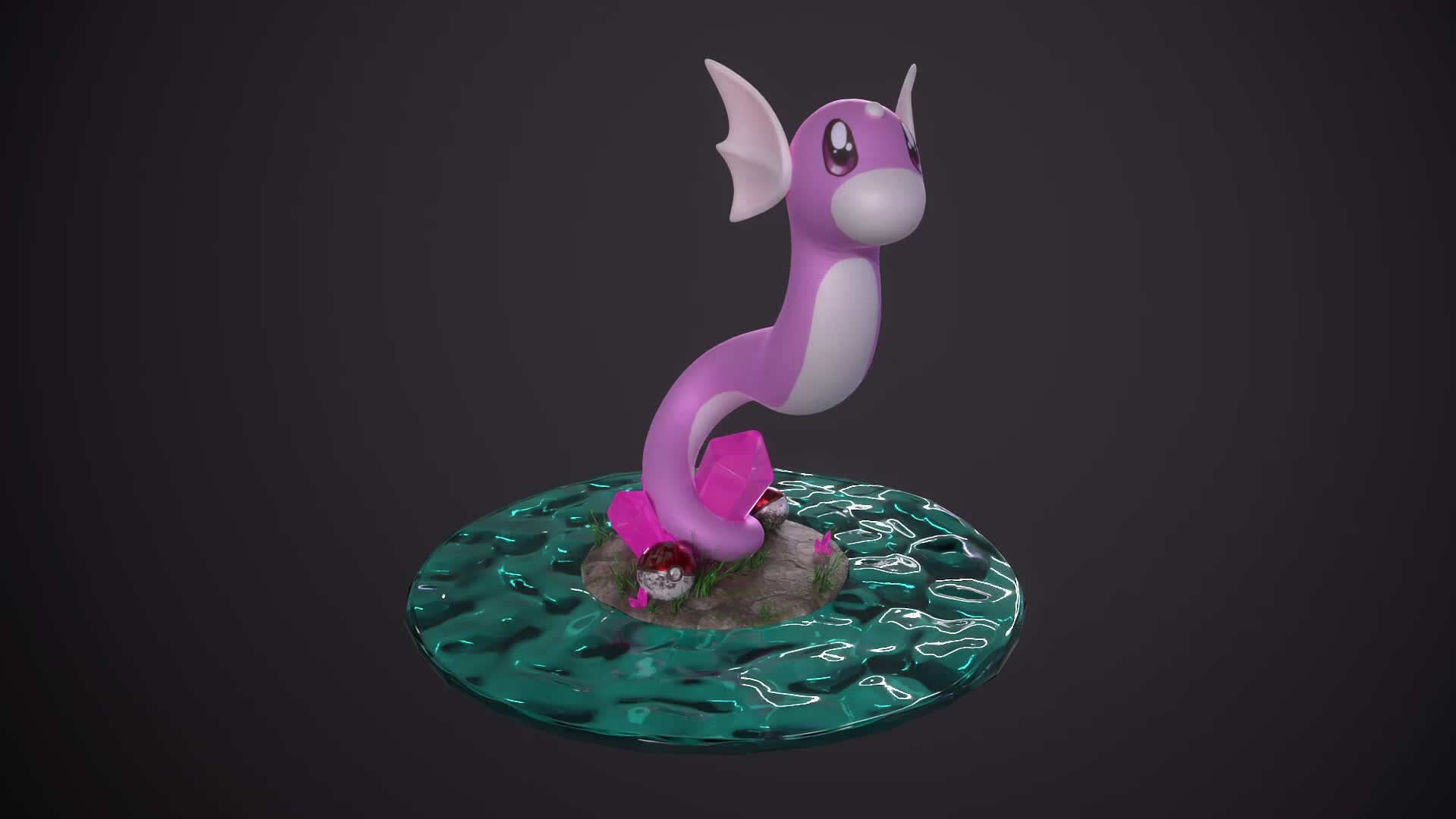 ArtStation - Shiny Dratini Commission