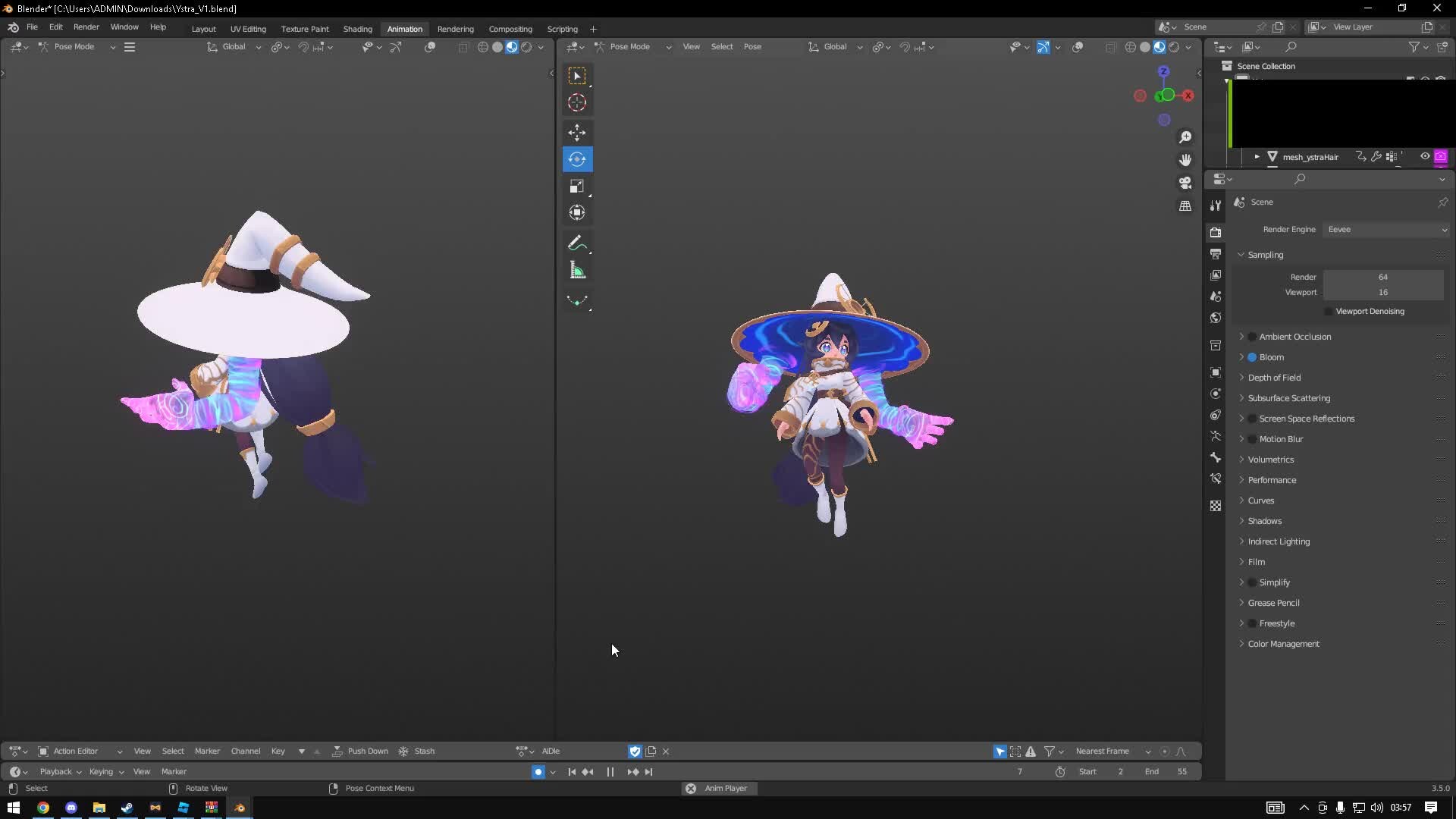 ArtStation - Ystra - Idle(Free Rig)