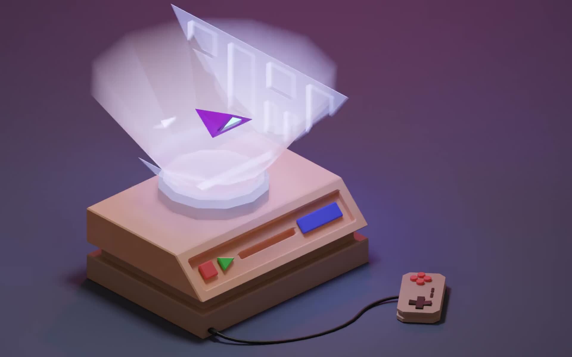 ArtStation - Retro Arcade Animation (Made from Polygon Runway's tutorial)