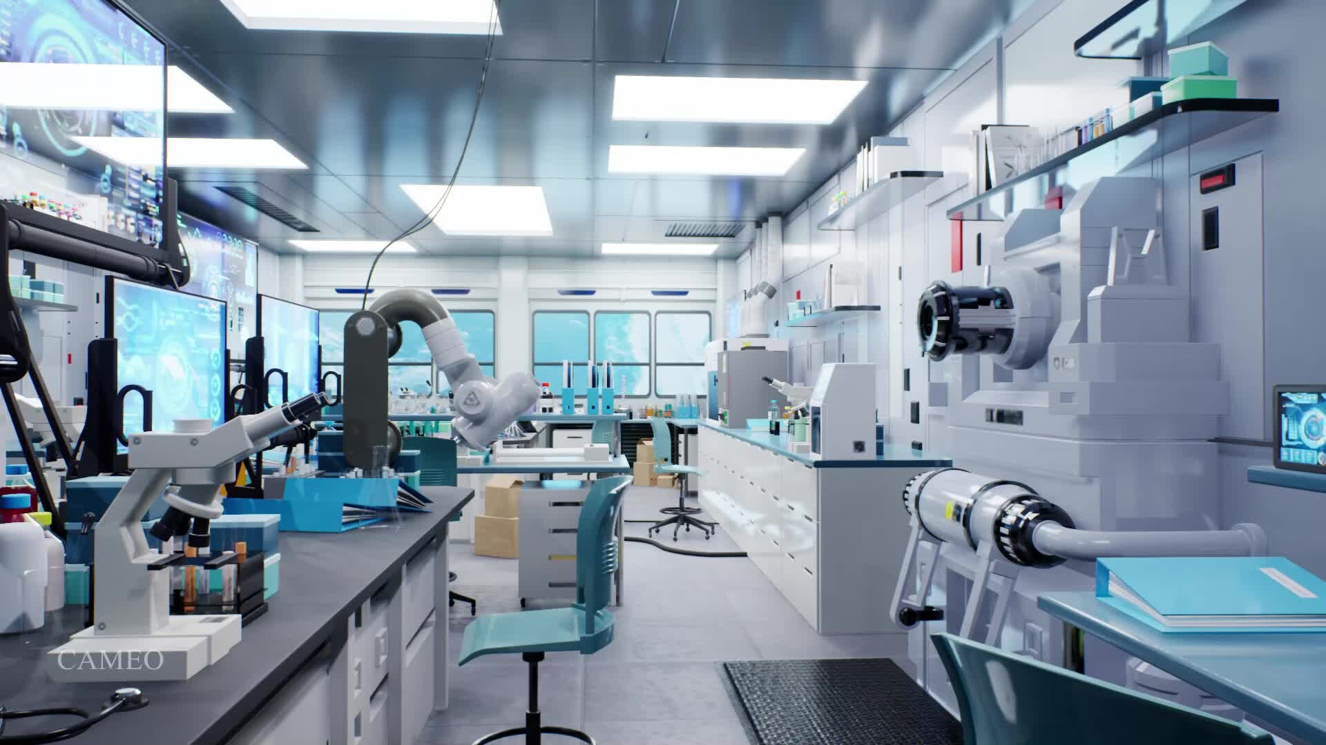 ArtStation - Exploring the Future A 3D Model of a Space Research Laboratory