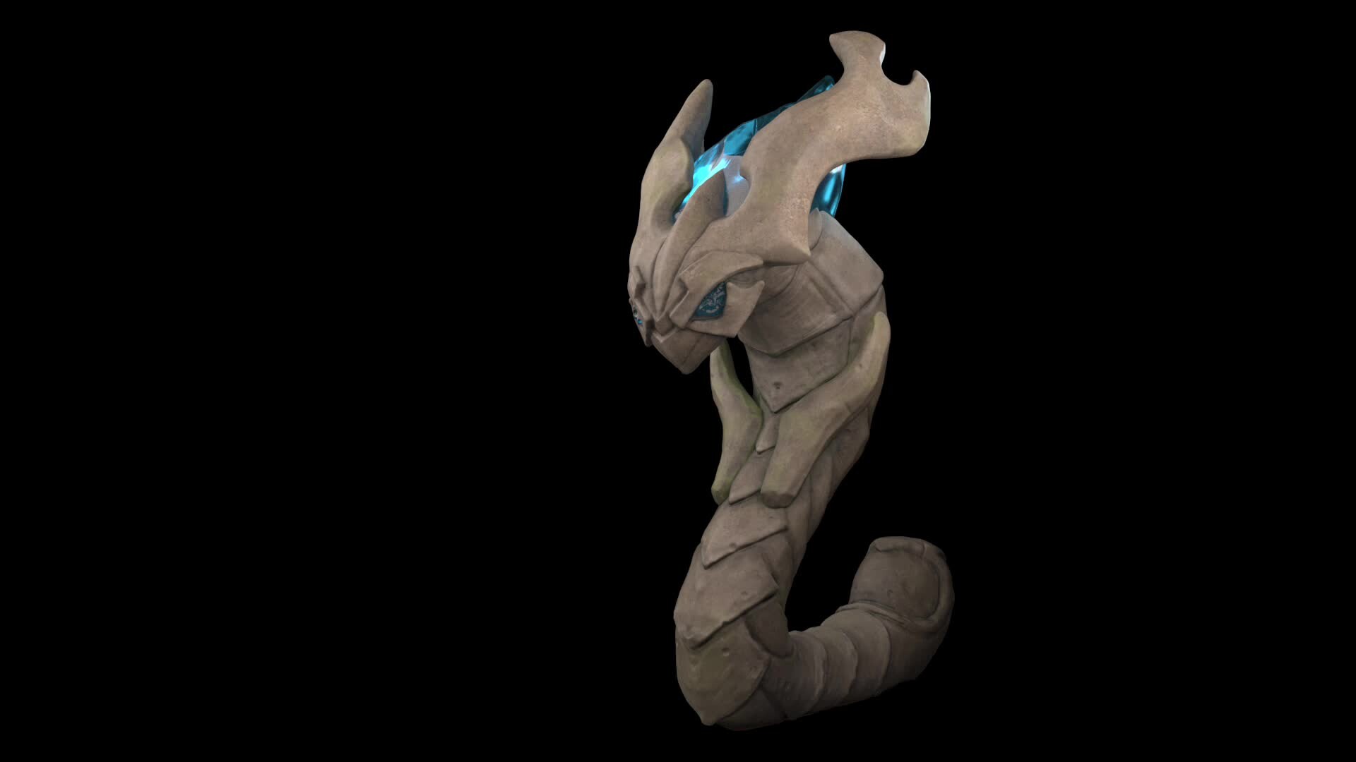 ArtStation - Dragon Statue transformation