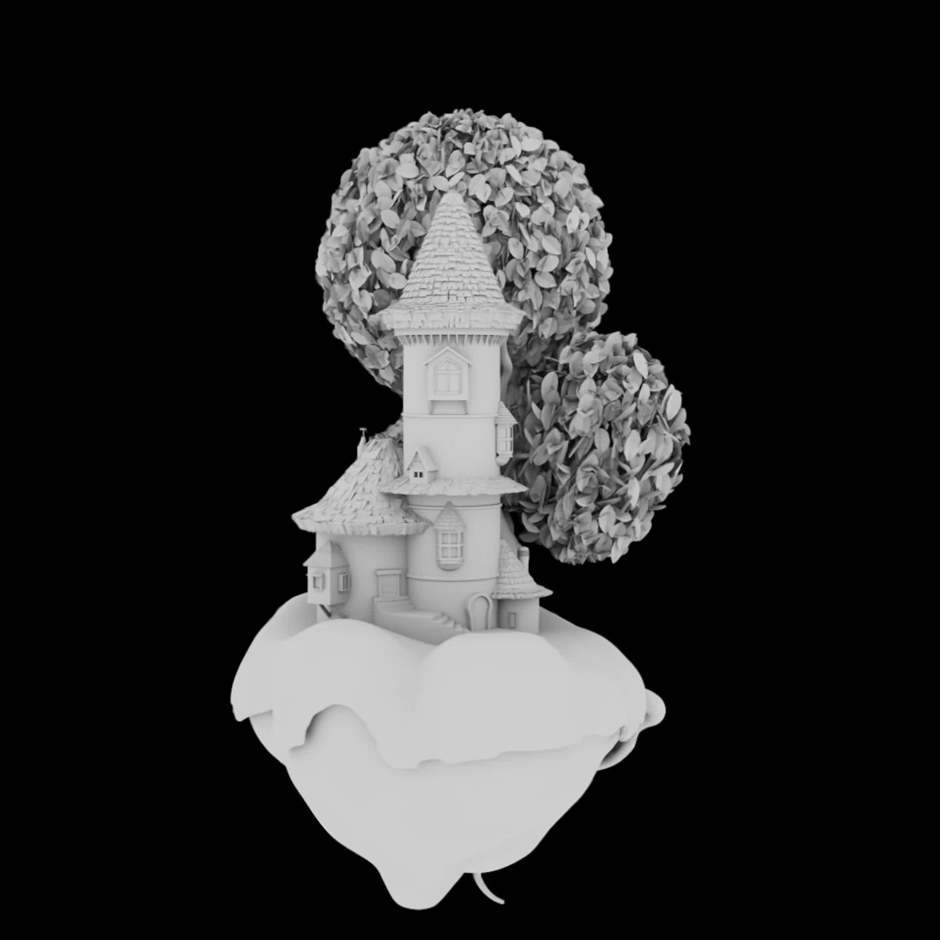 ArtStation - Fantasy Castle Turn Around