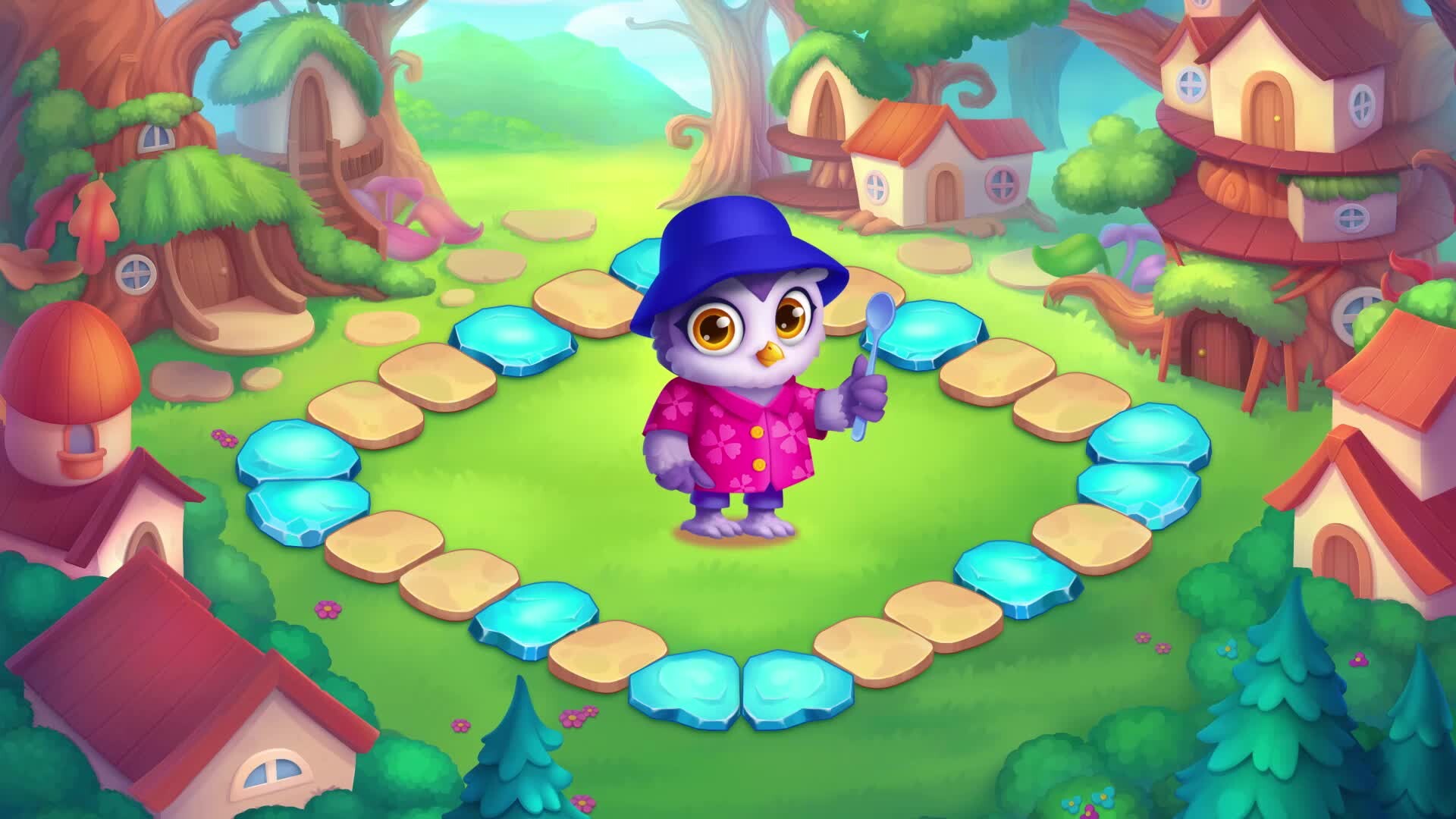 ArtStation - Owl - 2D character Spine animation for casual game