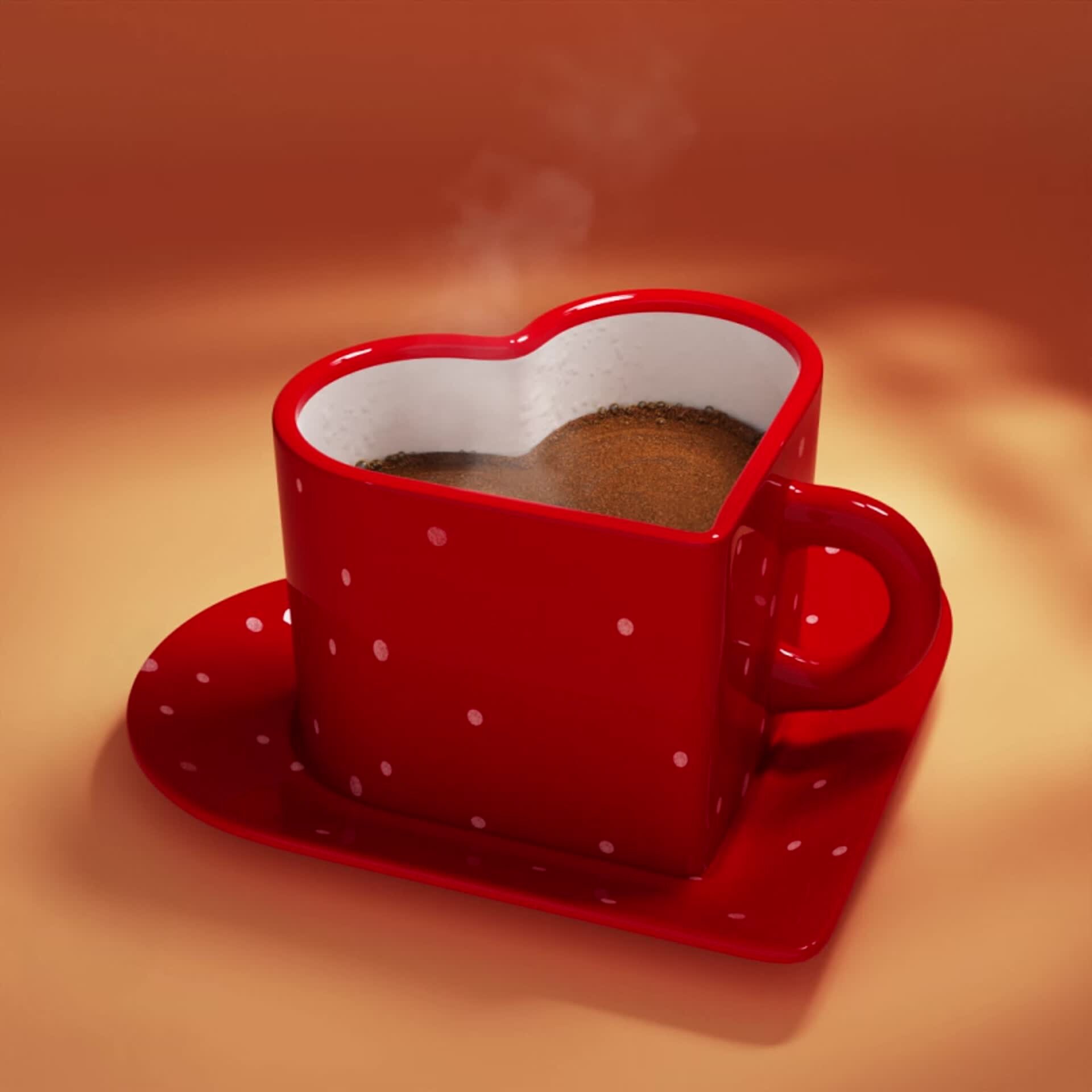 ArtStation - 3D Heart Cup Animation