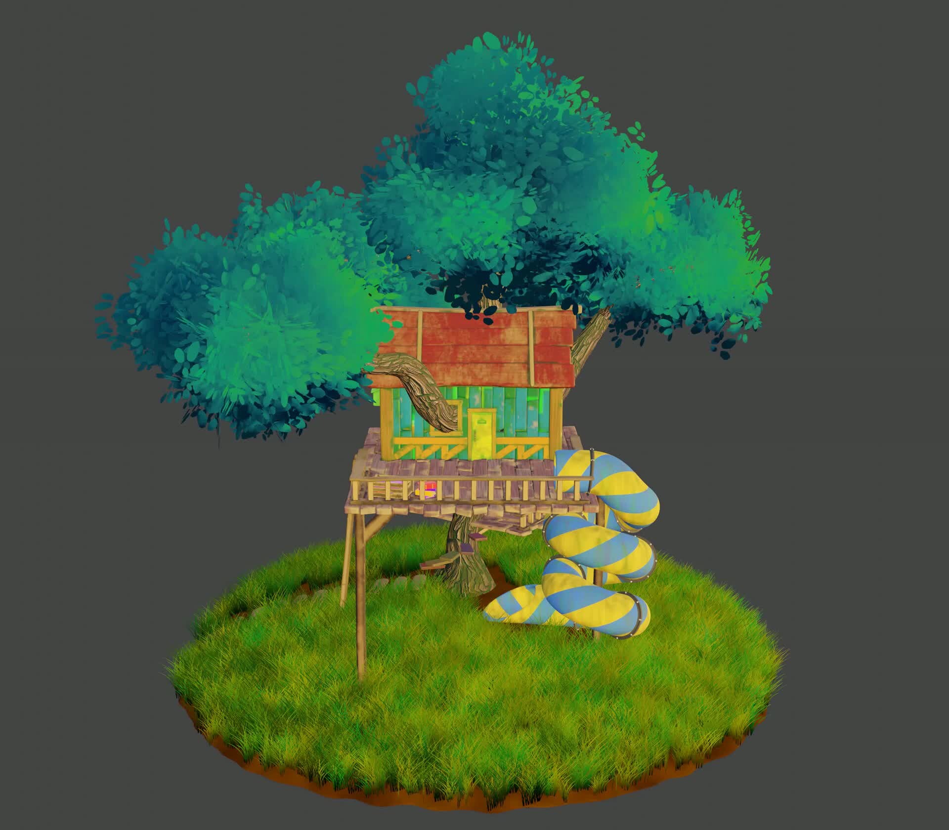 Achint Thakkar - Stylised treehouse