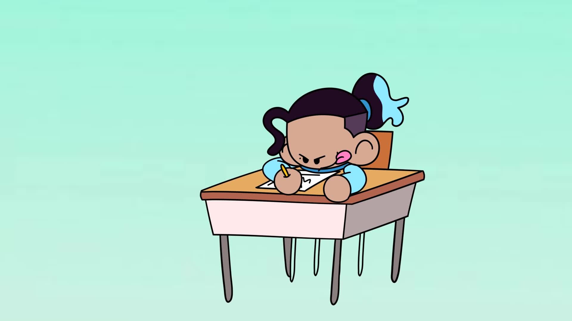 ArtStation - idiom animation task (passing with flying colours)