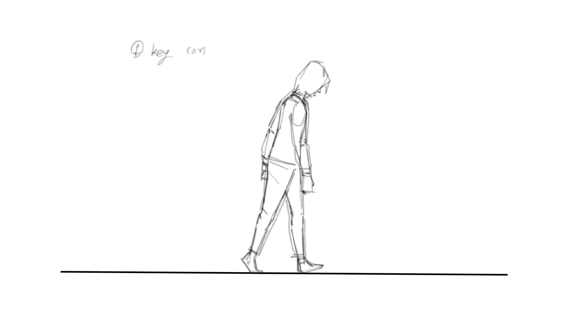 ArtStation - 2d walk cycle