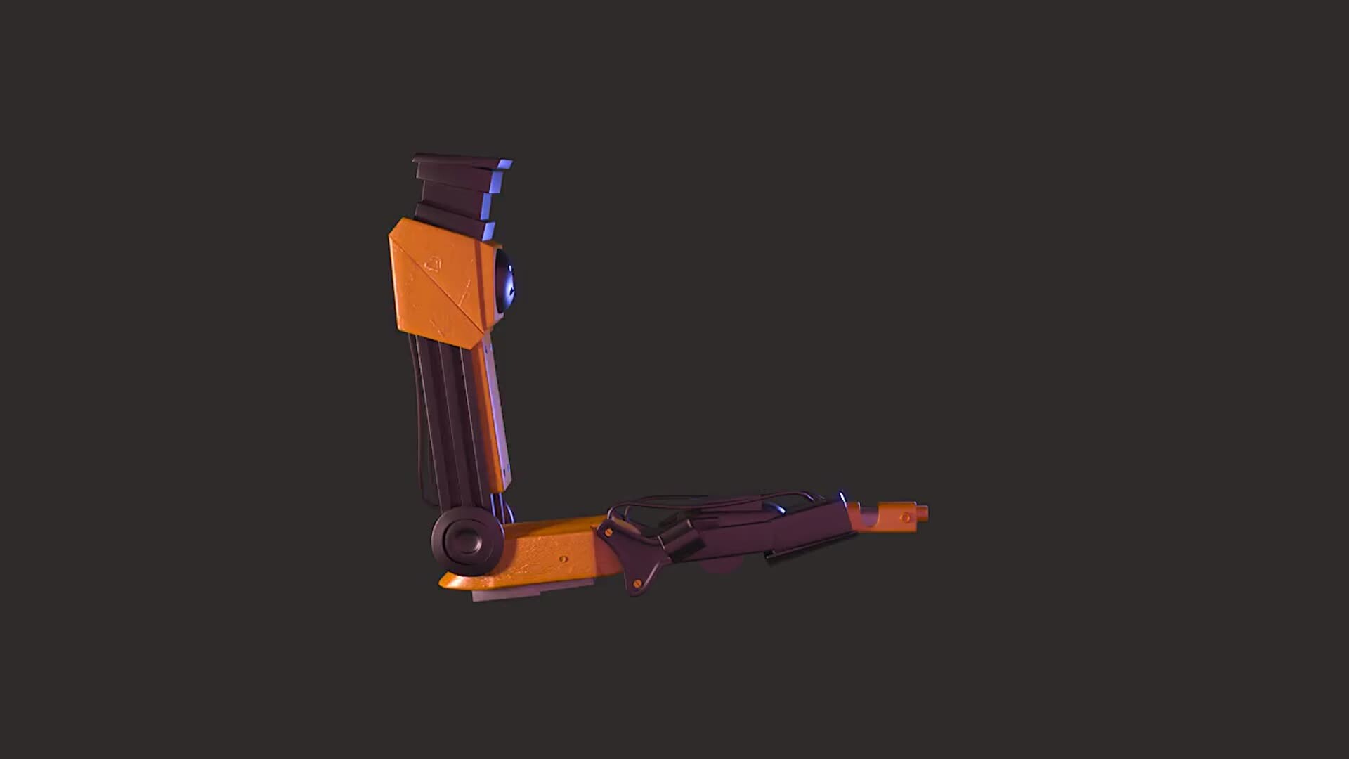 ArtStation - Oero - Robot arm rig turntable