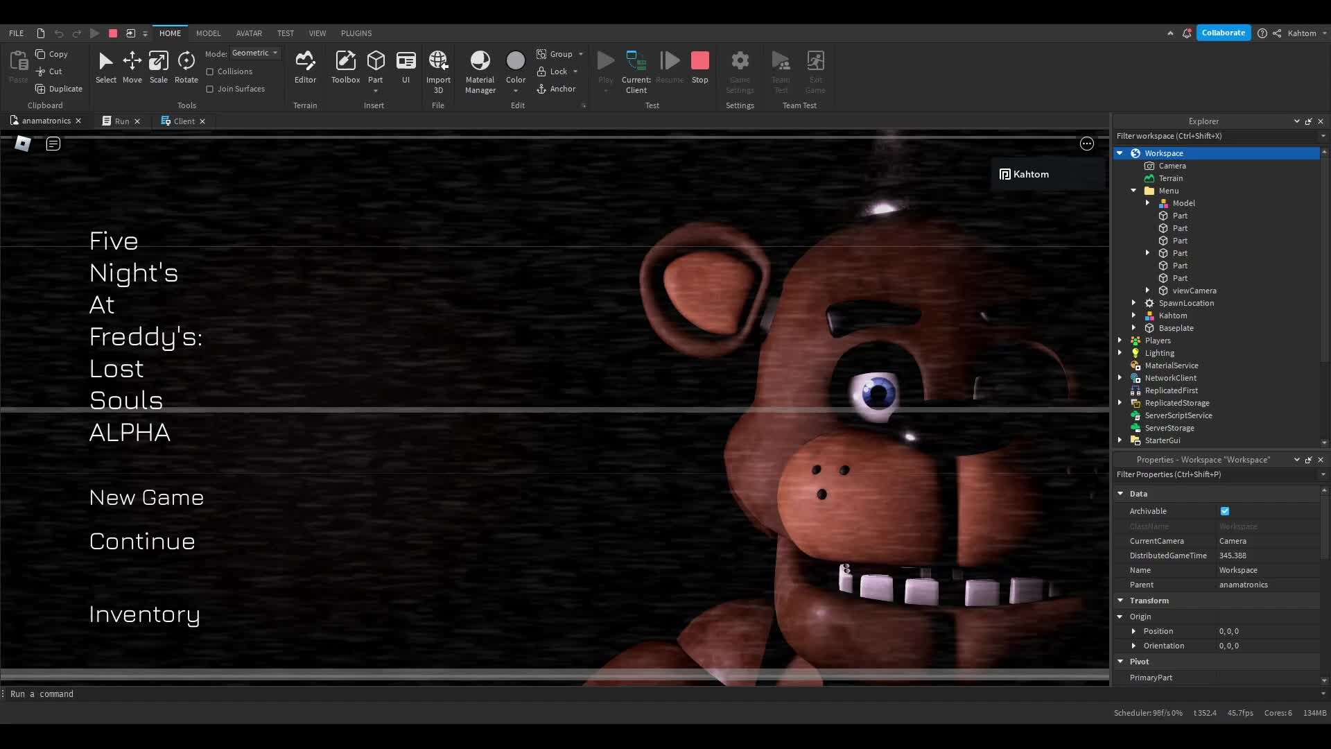 ArtStation - FNAF Menu