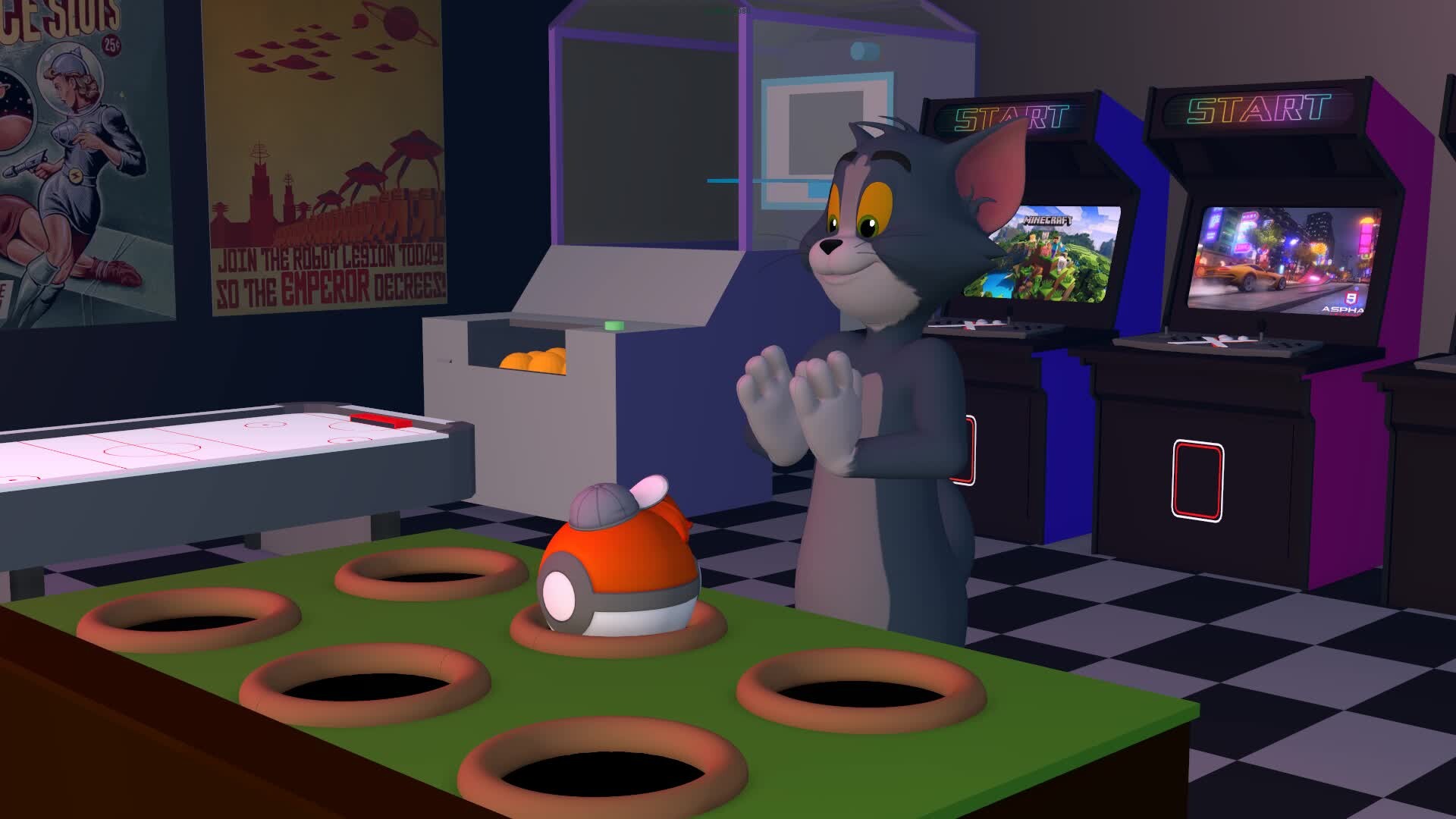 ArtStation - Tom play the whack-a-mole_Cartoon style