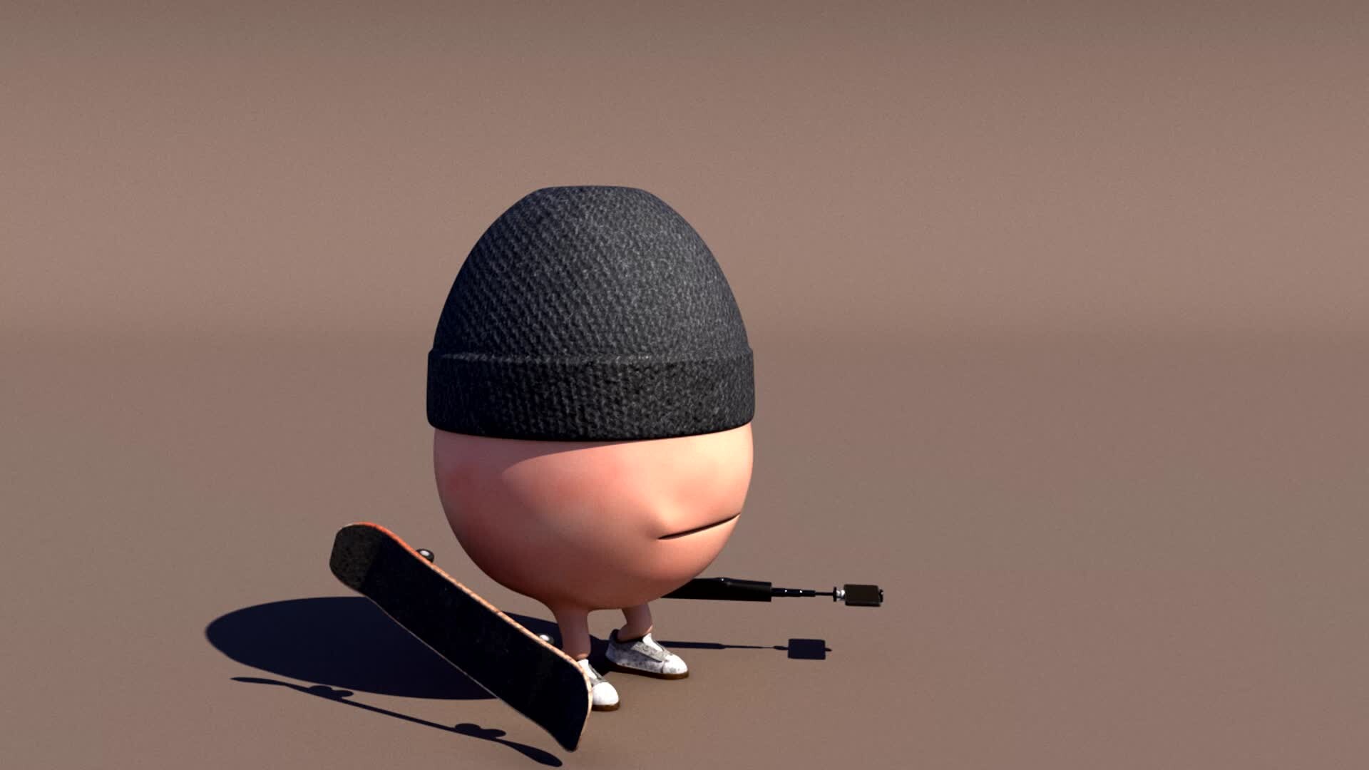 ArtStation - Animated Eggy watch out for the shades!