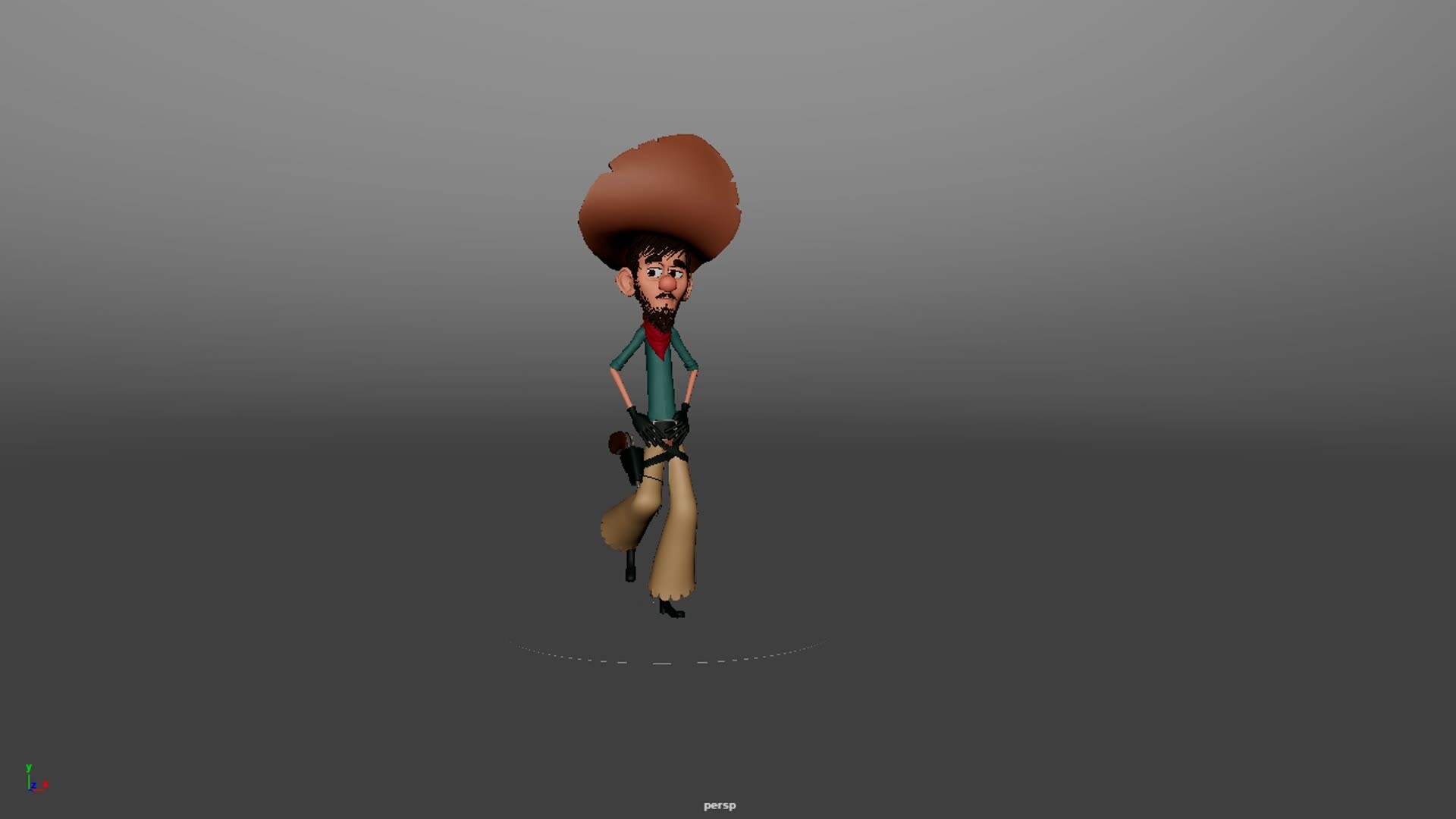 ArtStation - Cowboy Walk Cycle (Sheriff Walk)