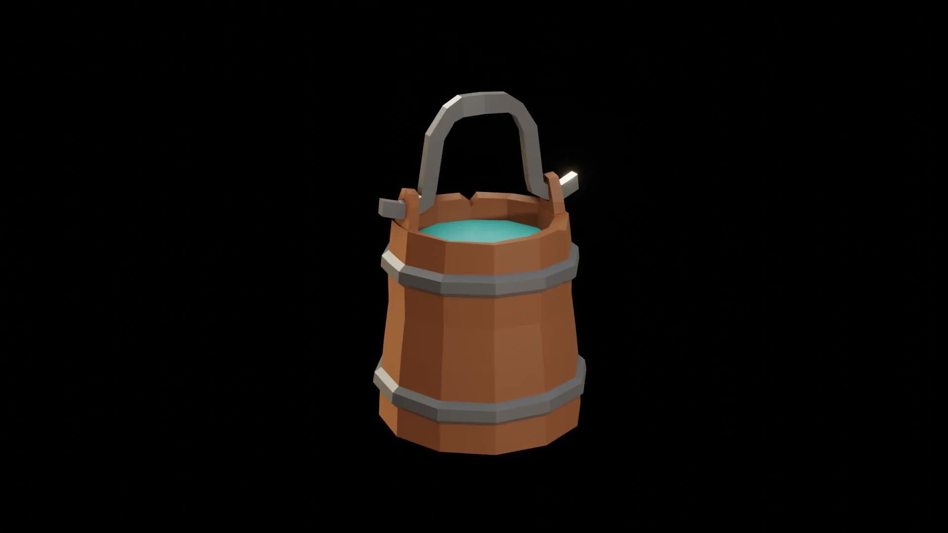 ArtStation - Low poly bucket