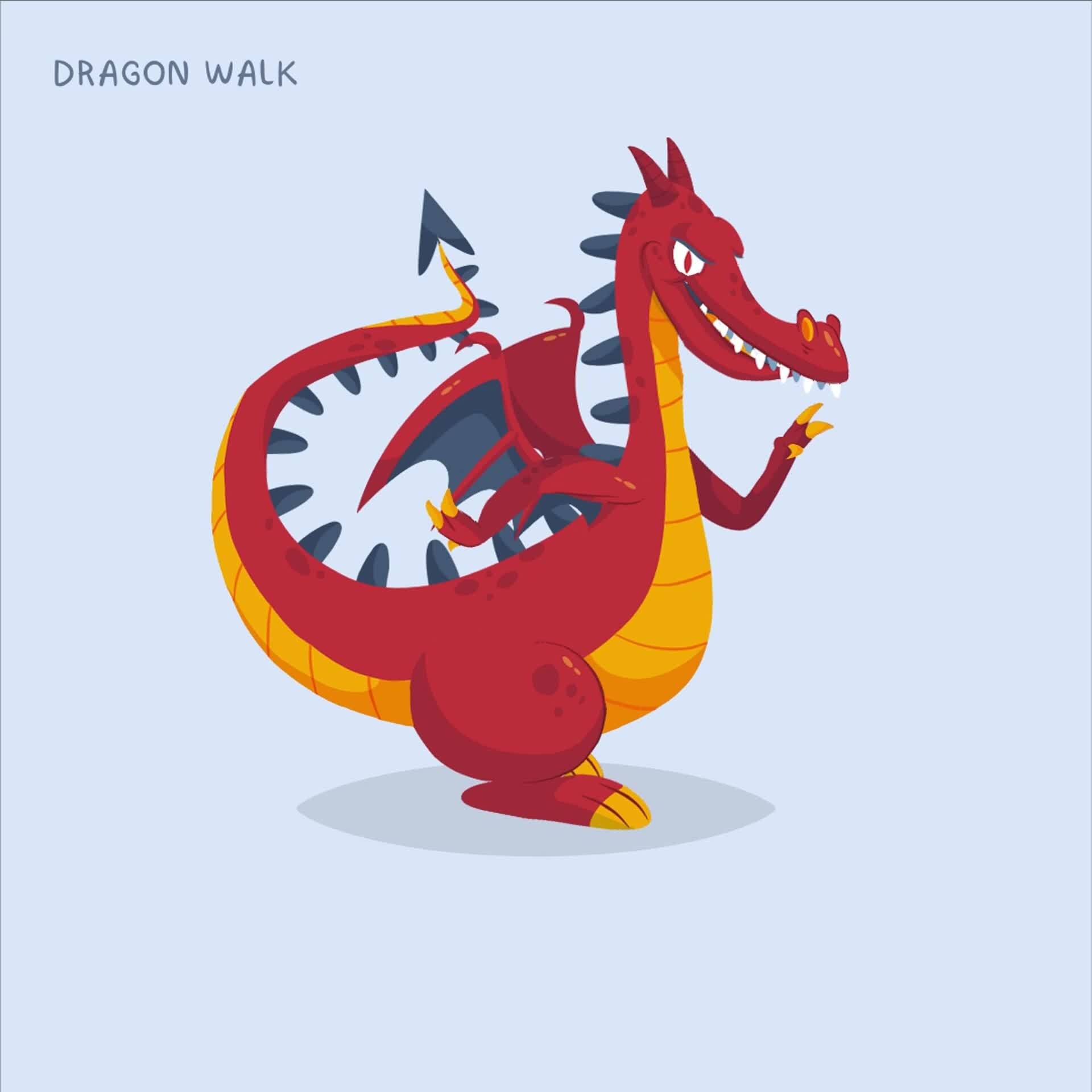 ArtStation - Dragon Walkcyle