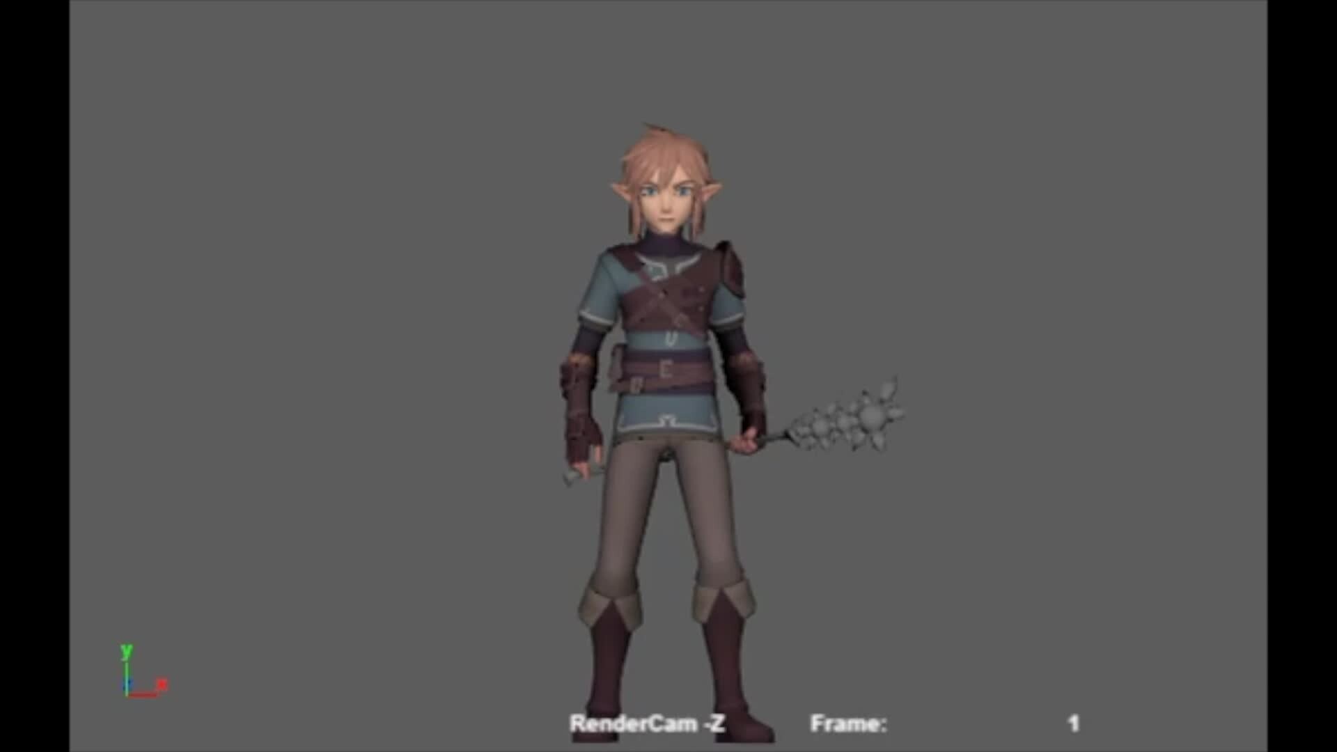 ArtStation - Practice game animations - Link Rig