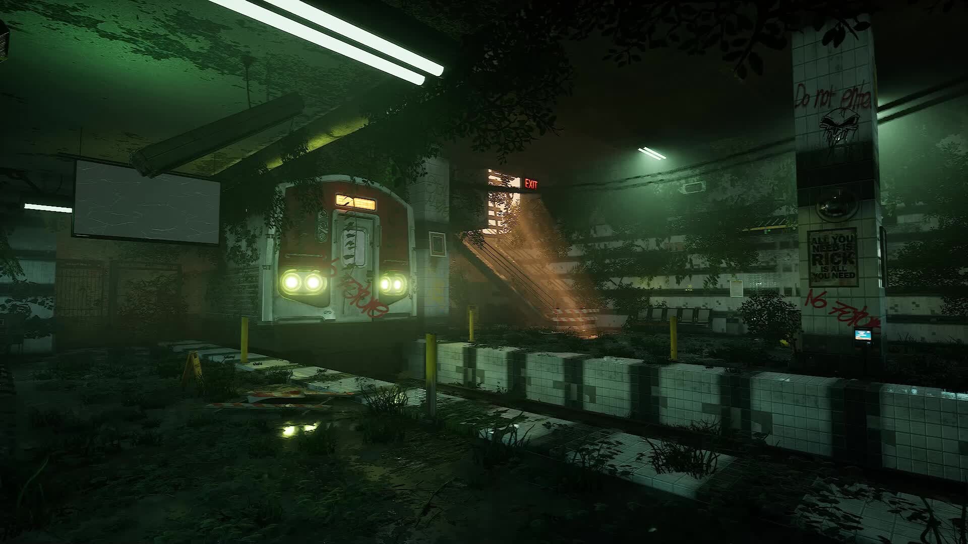 ArtStation - Post apocalyptic subway station