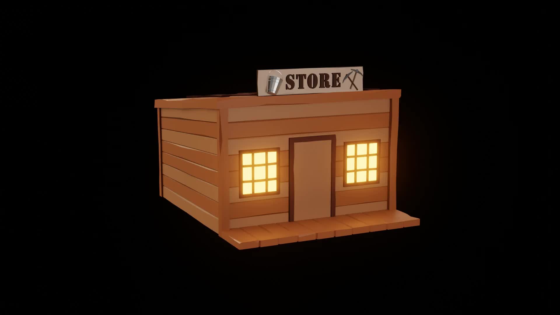 ArtStation - Low poly store building