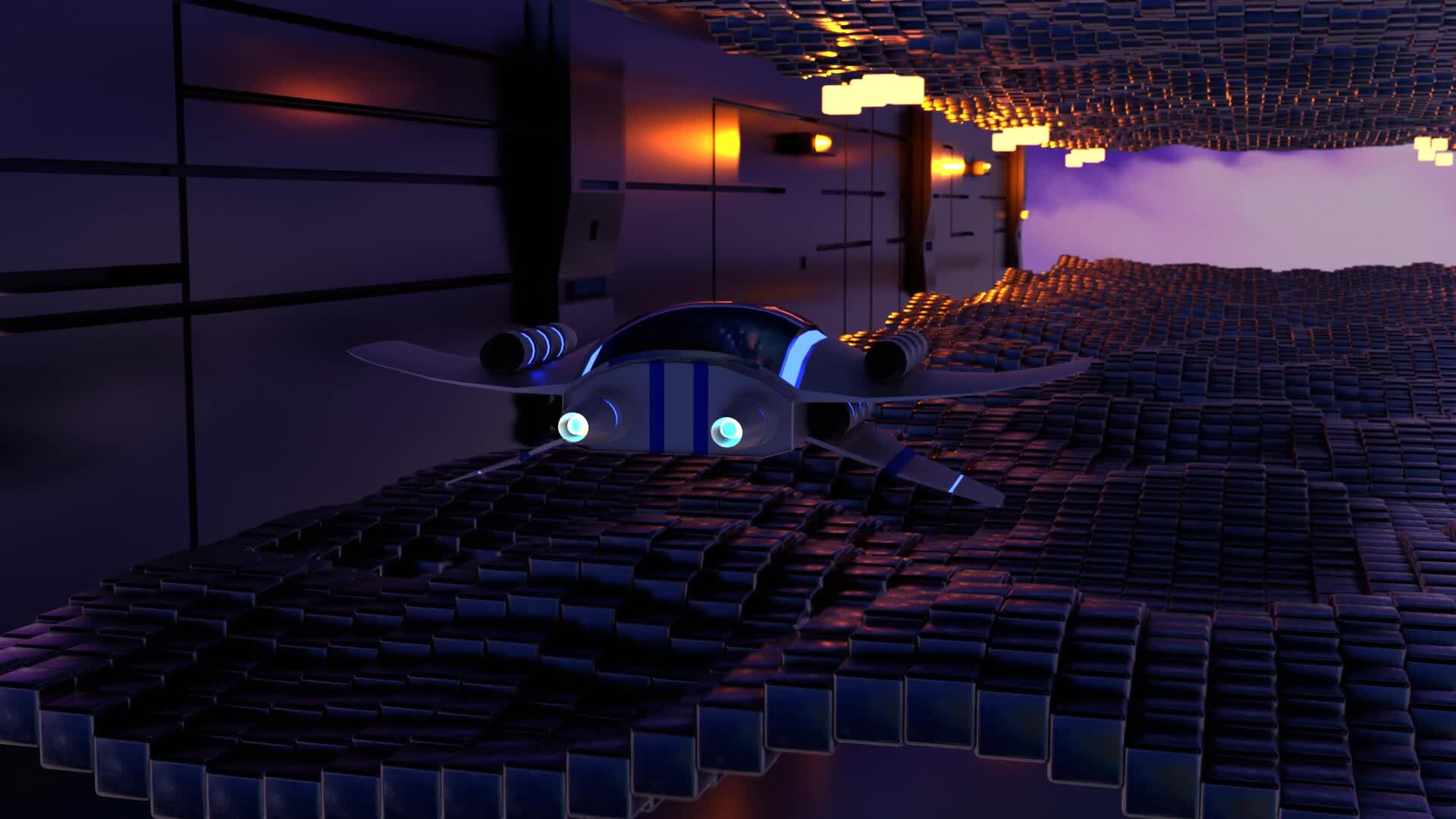 ArtStation - Retro Sci-fi Space Ship