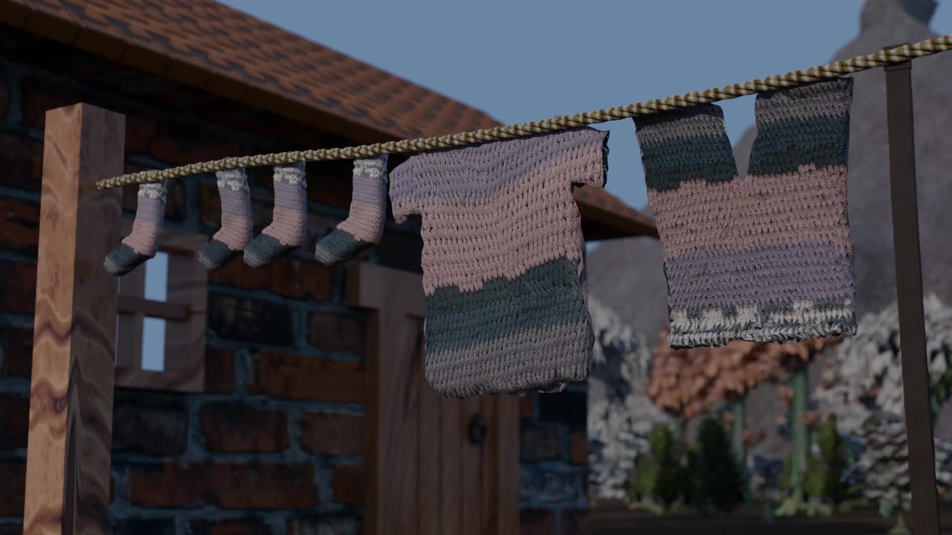 ArtStation - Realistic Clothline