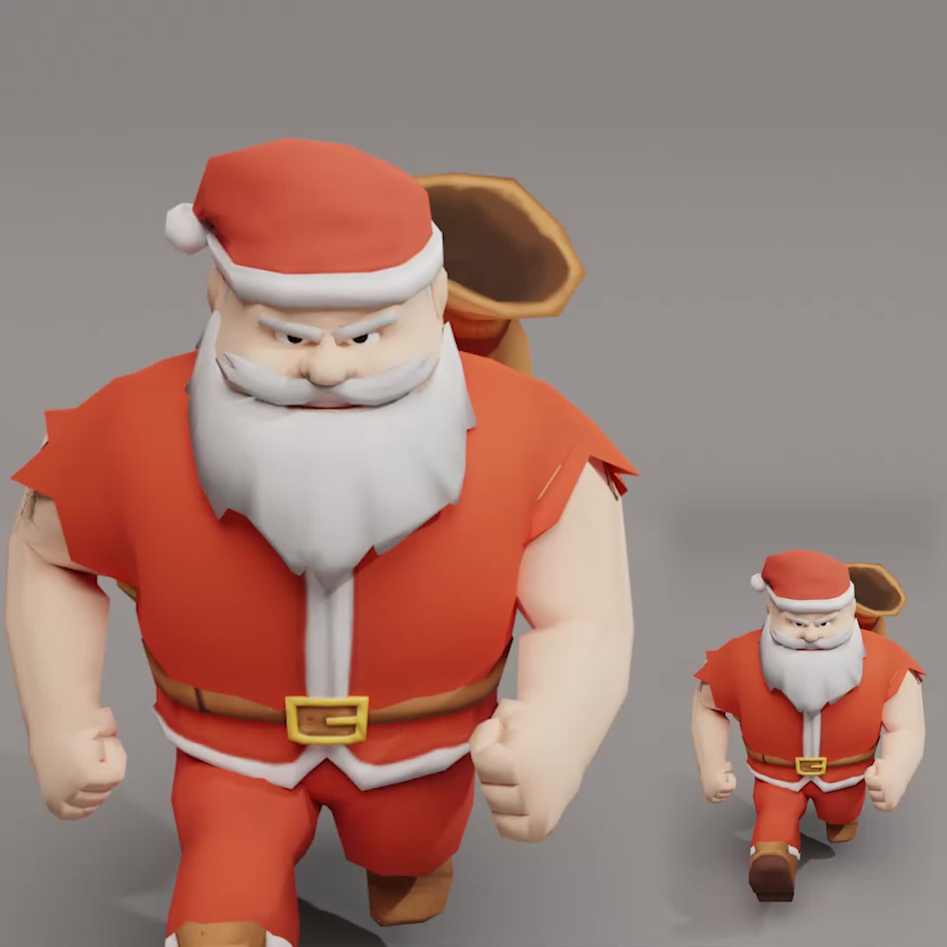 ArtStation - Santa Claus - Low poly model