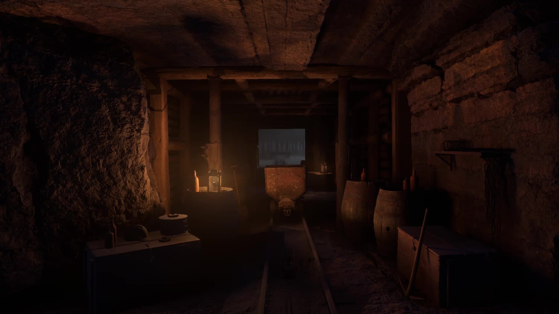 ArtStation - Dark abandoned mine