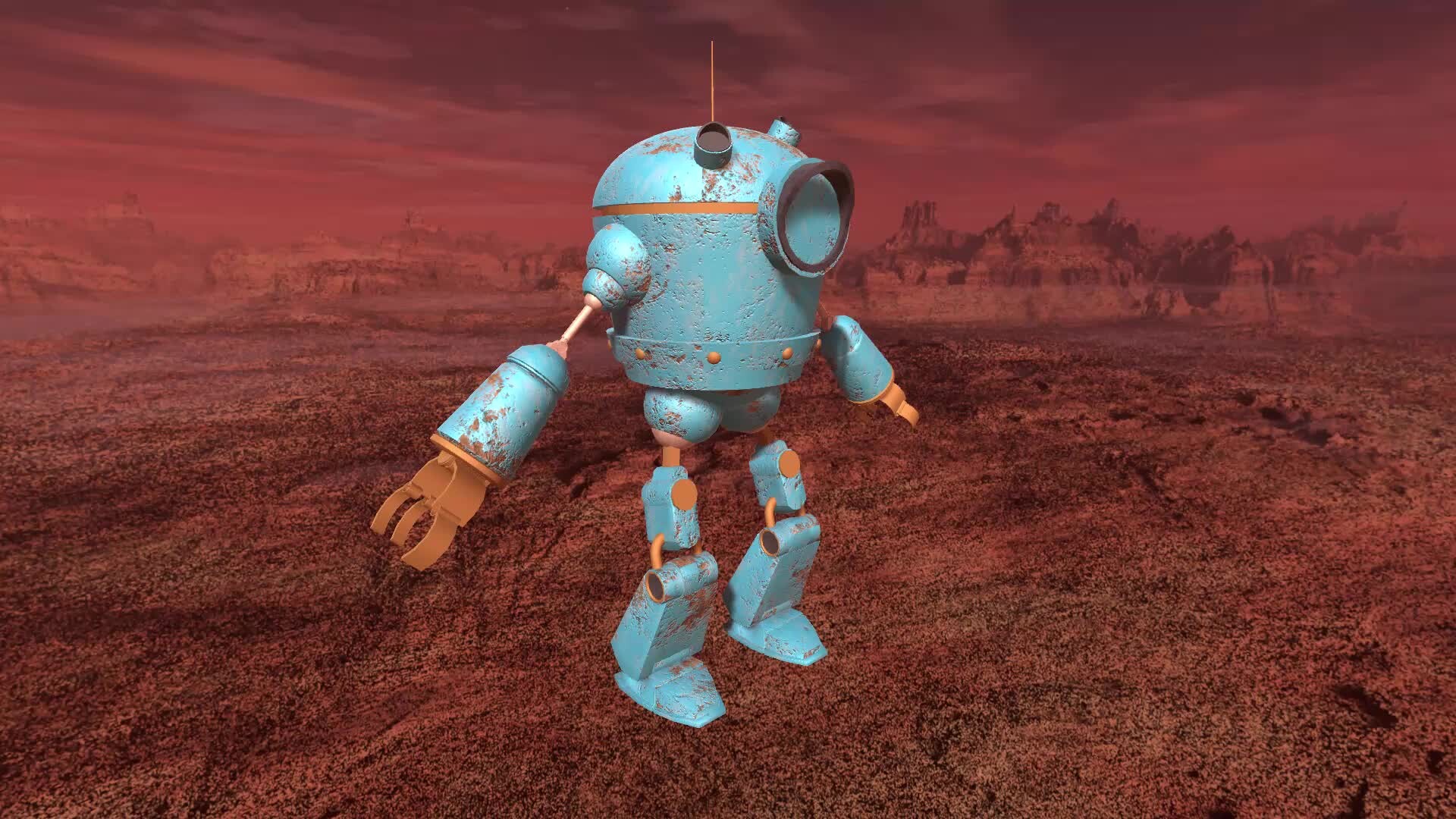 ArtStation - Robot 3D Modeling