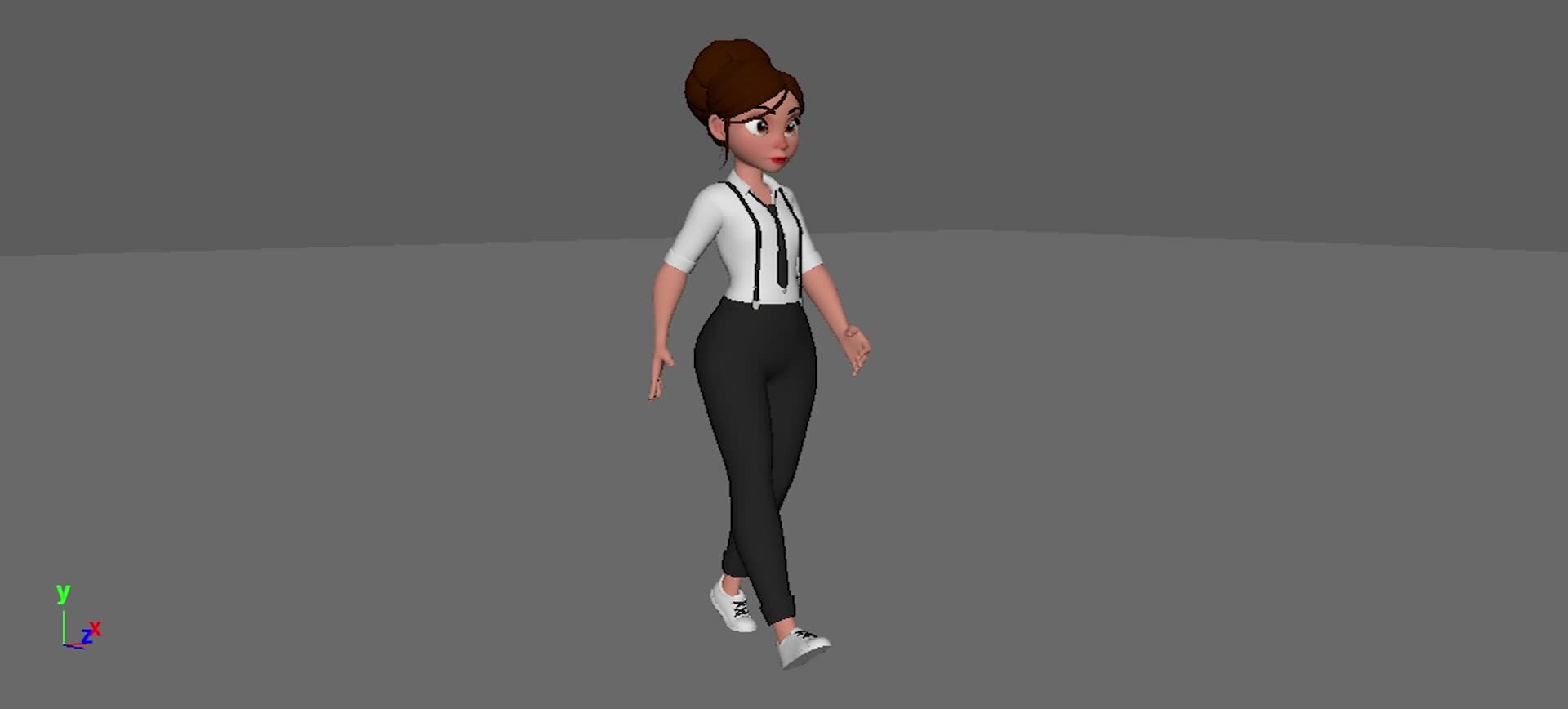 ArtStation - Waitress Walk Cycle Block