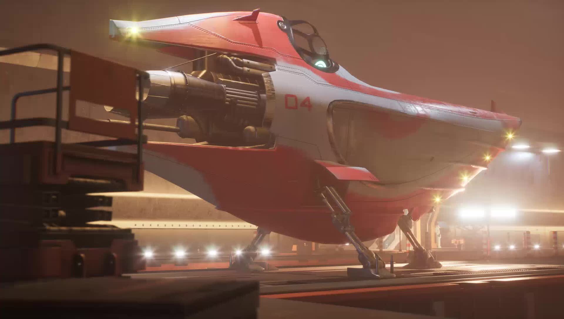 ArtStation - Racing ship 3D modeling