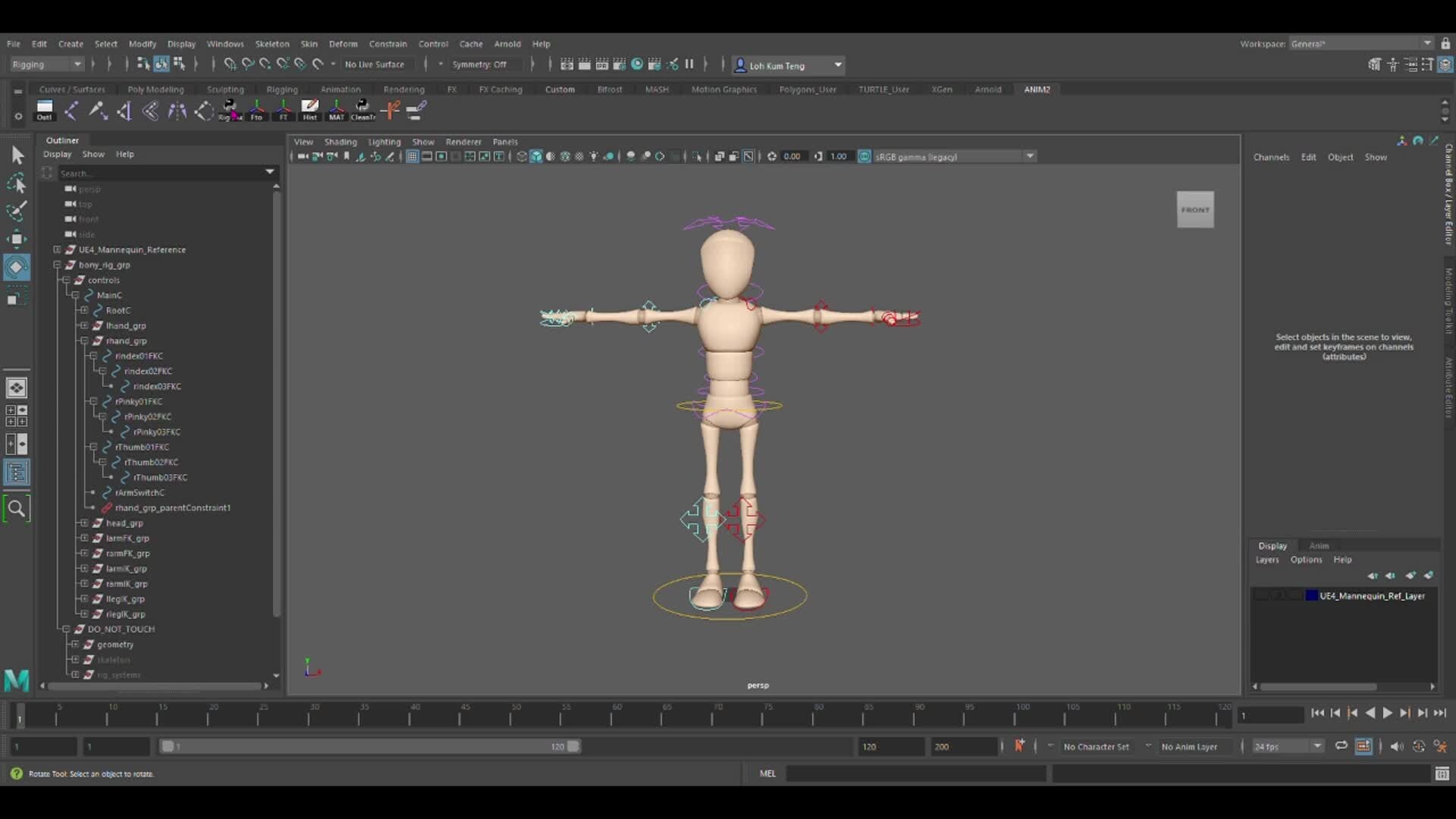 ArtStation - bipedal rigging