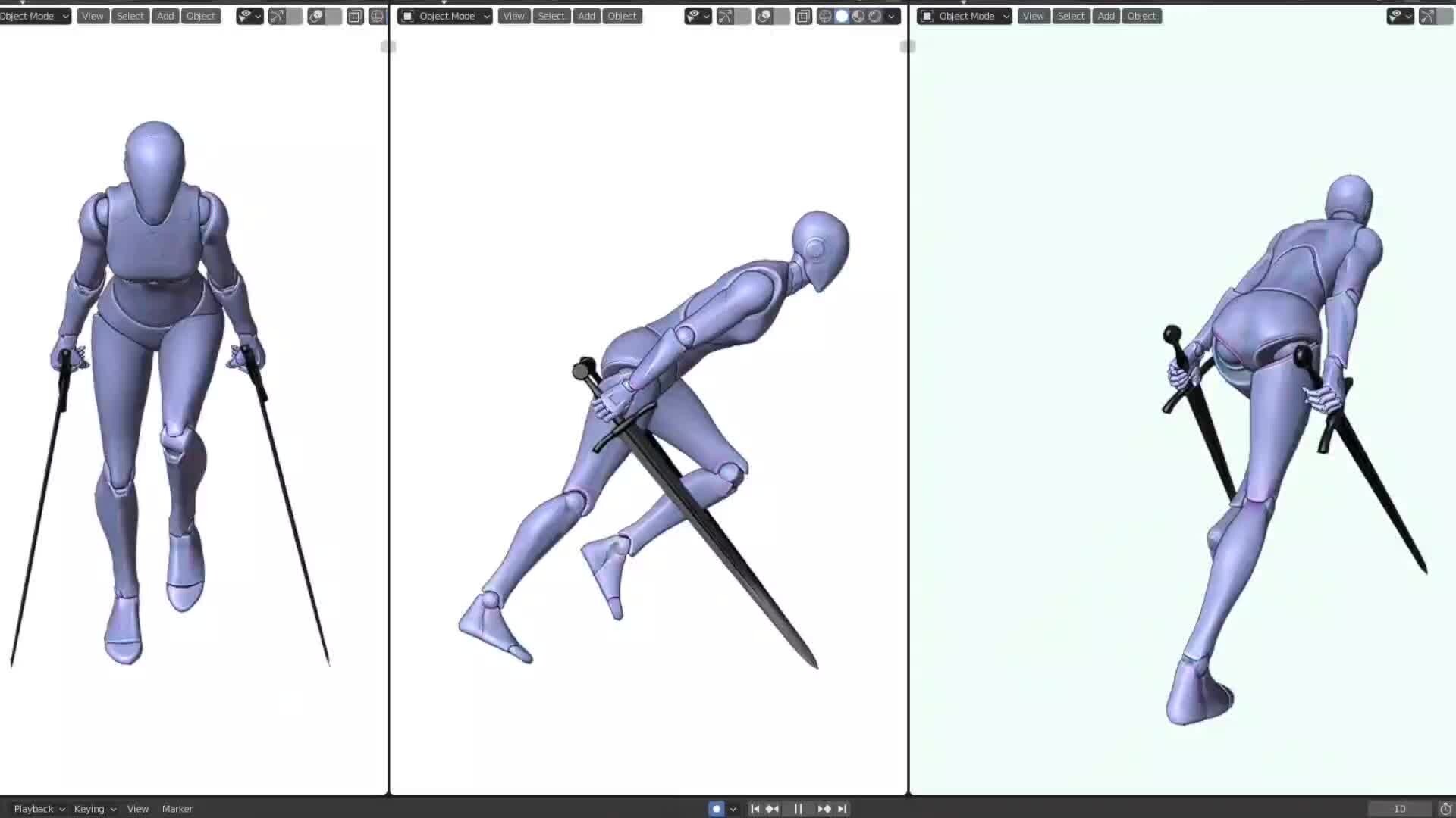ArtStation - Duelist run animation
