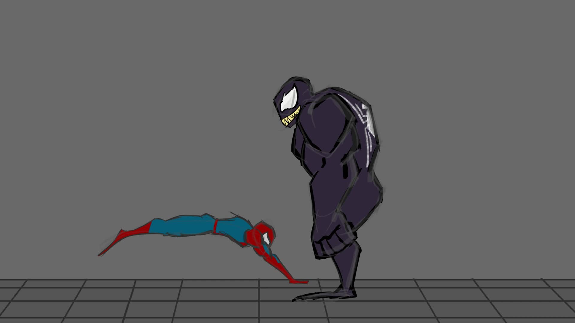 ArtStation - Ultimate Spider-Man fight scene