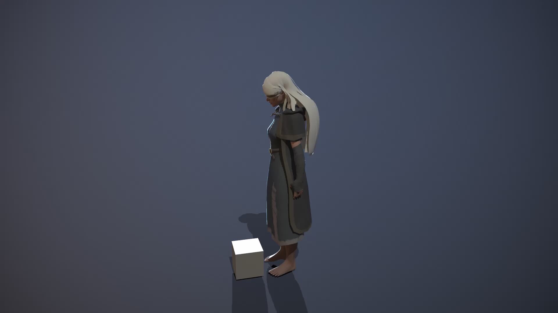 ArtStation - Girl lift object animation