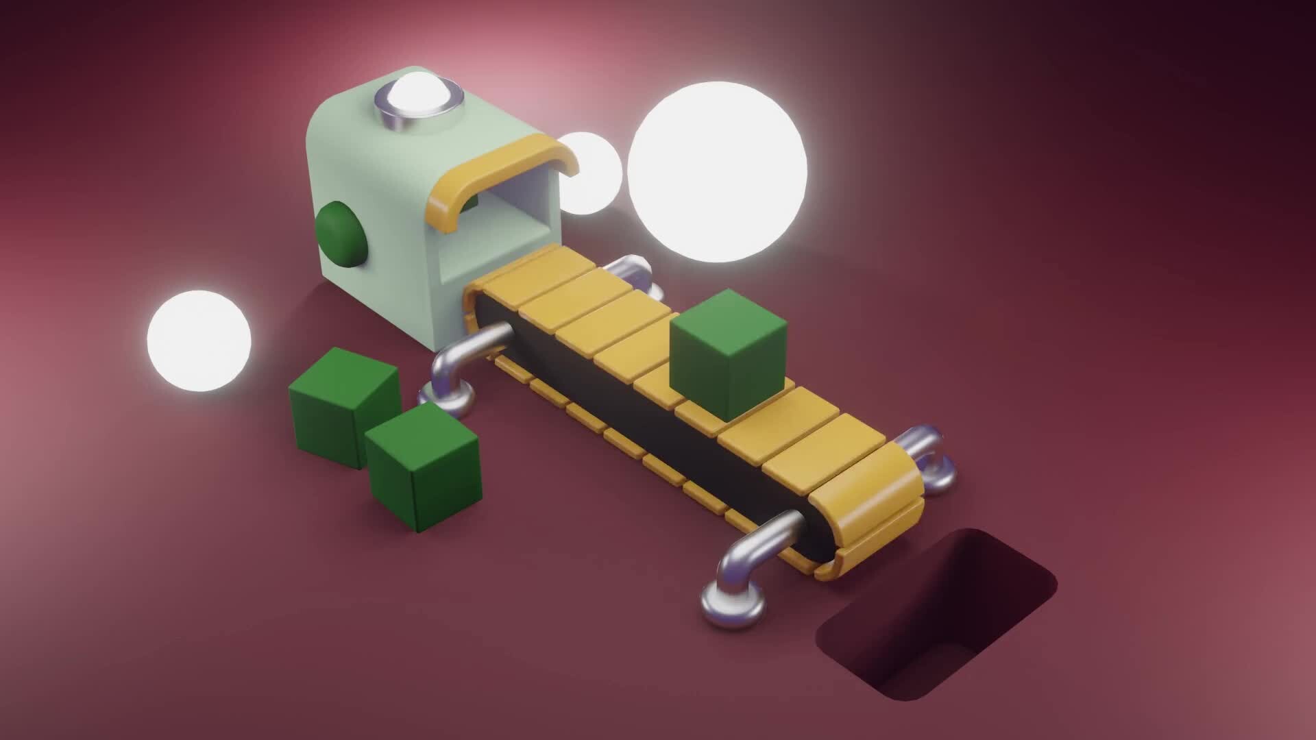 ArtStation - Factory Conveyor System Animation