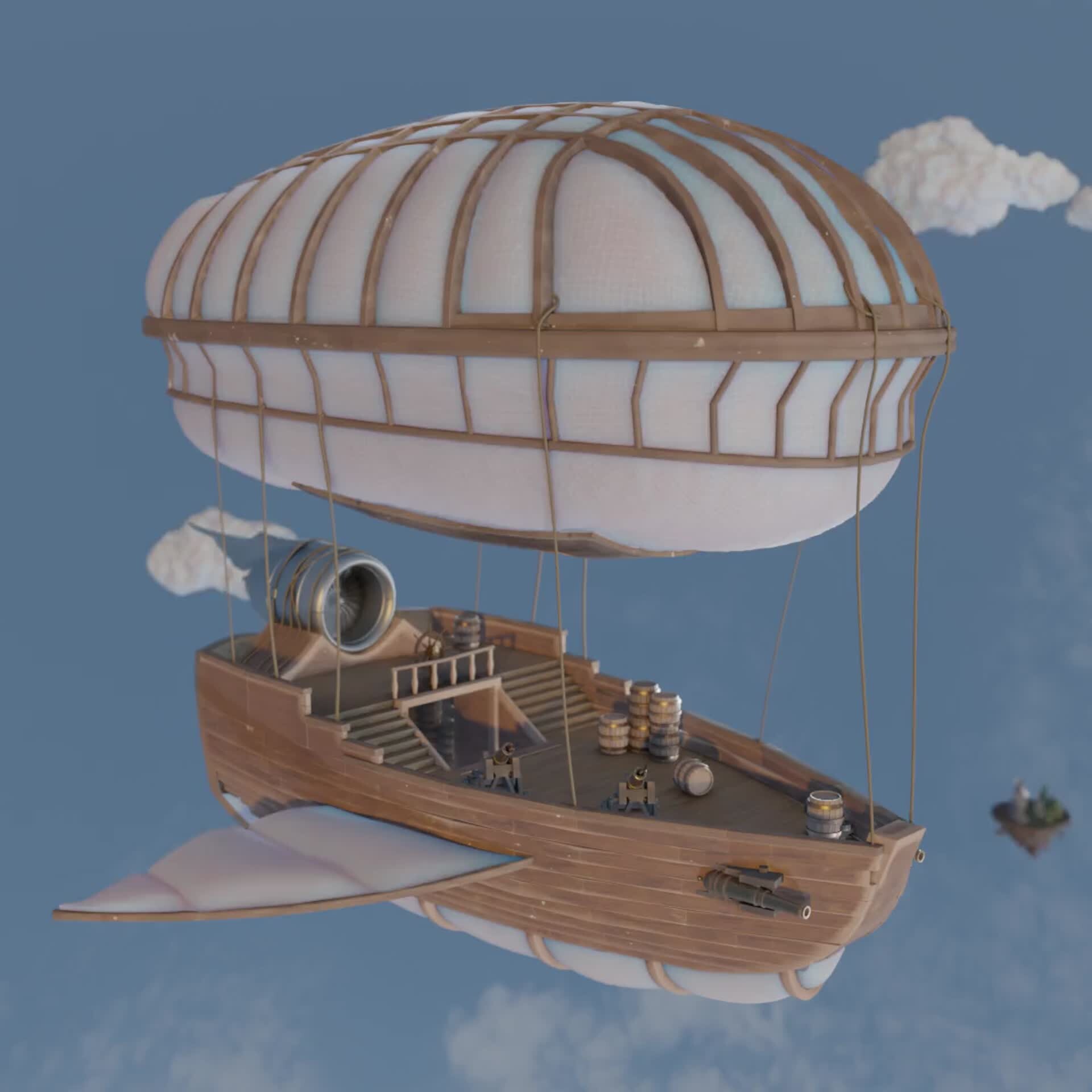 ArtStation - Flying Ship common