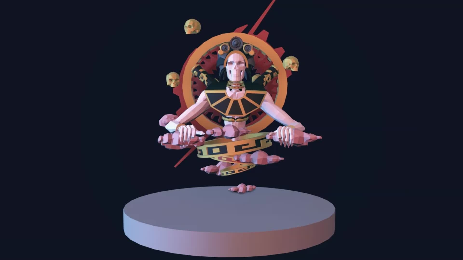 ArtStation - Boss Aztec-Steampunk LowPoly