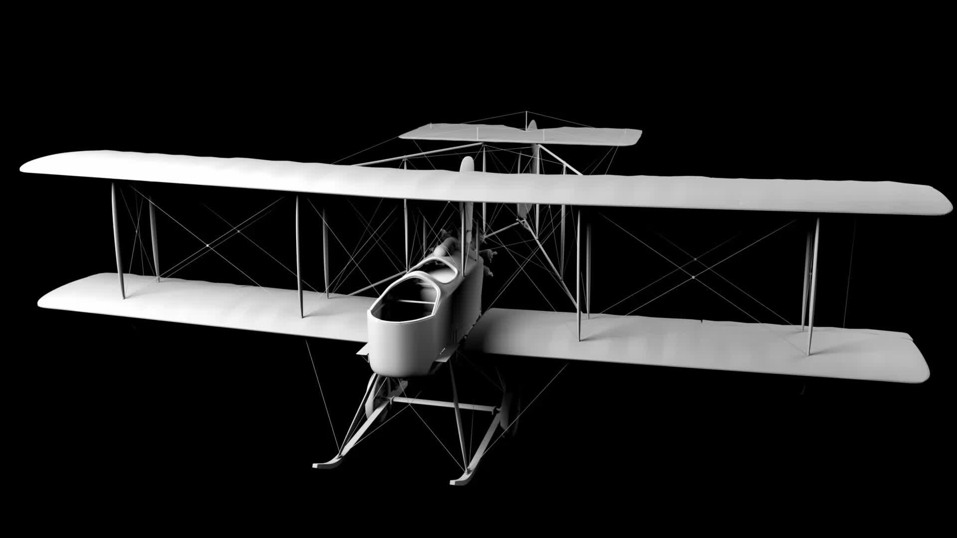 ArtStation - Vickers F.B.5 - Biplan and Engine